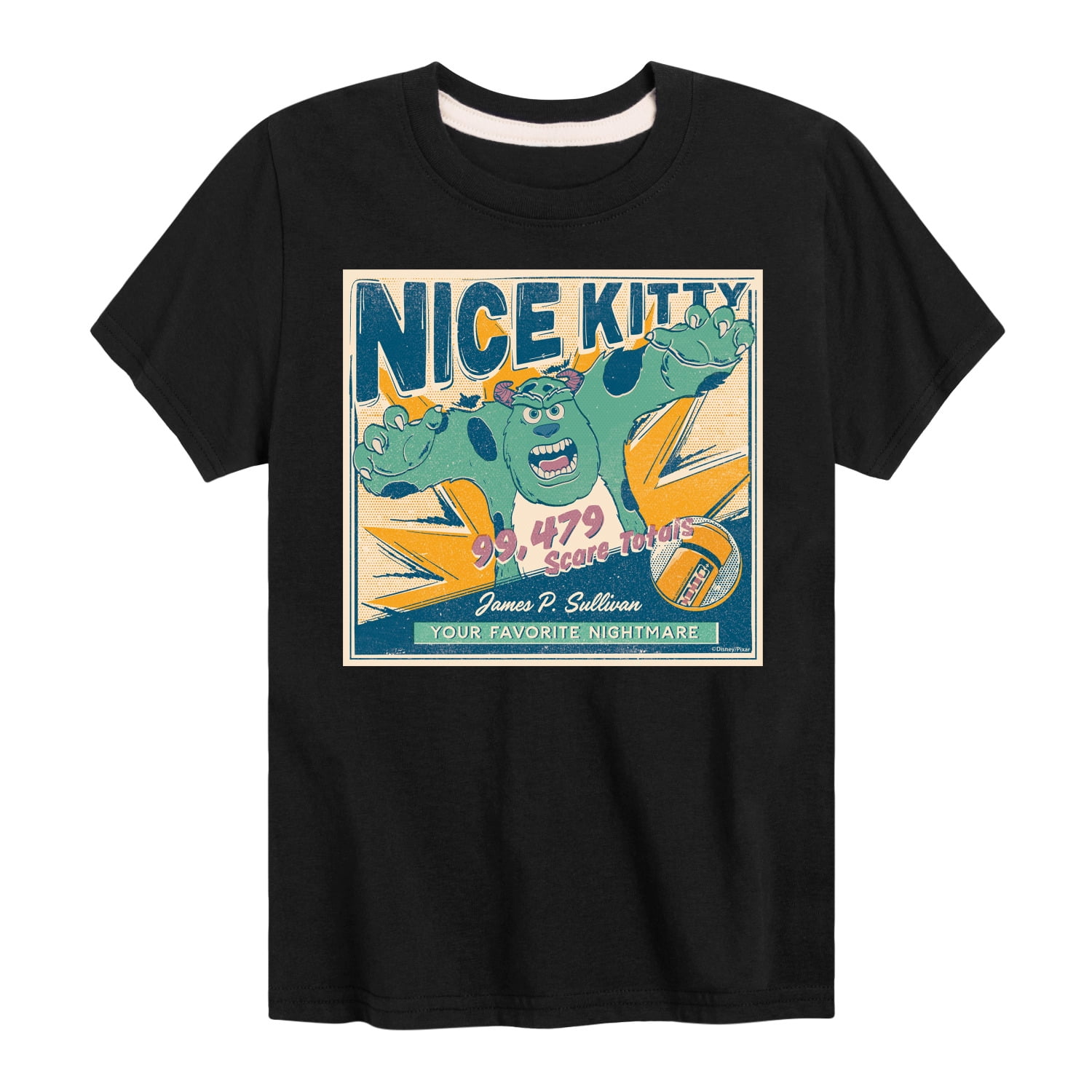 Monsters Inc. - Nice Kitty - Toddler & Youth Short Sleeve Graphic T ...