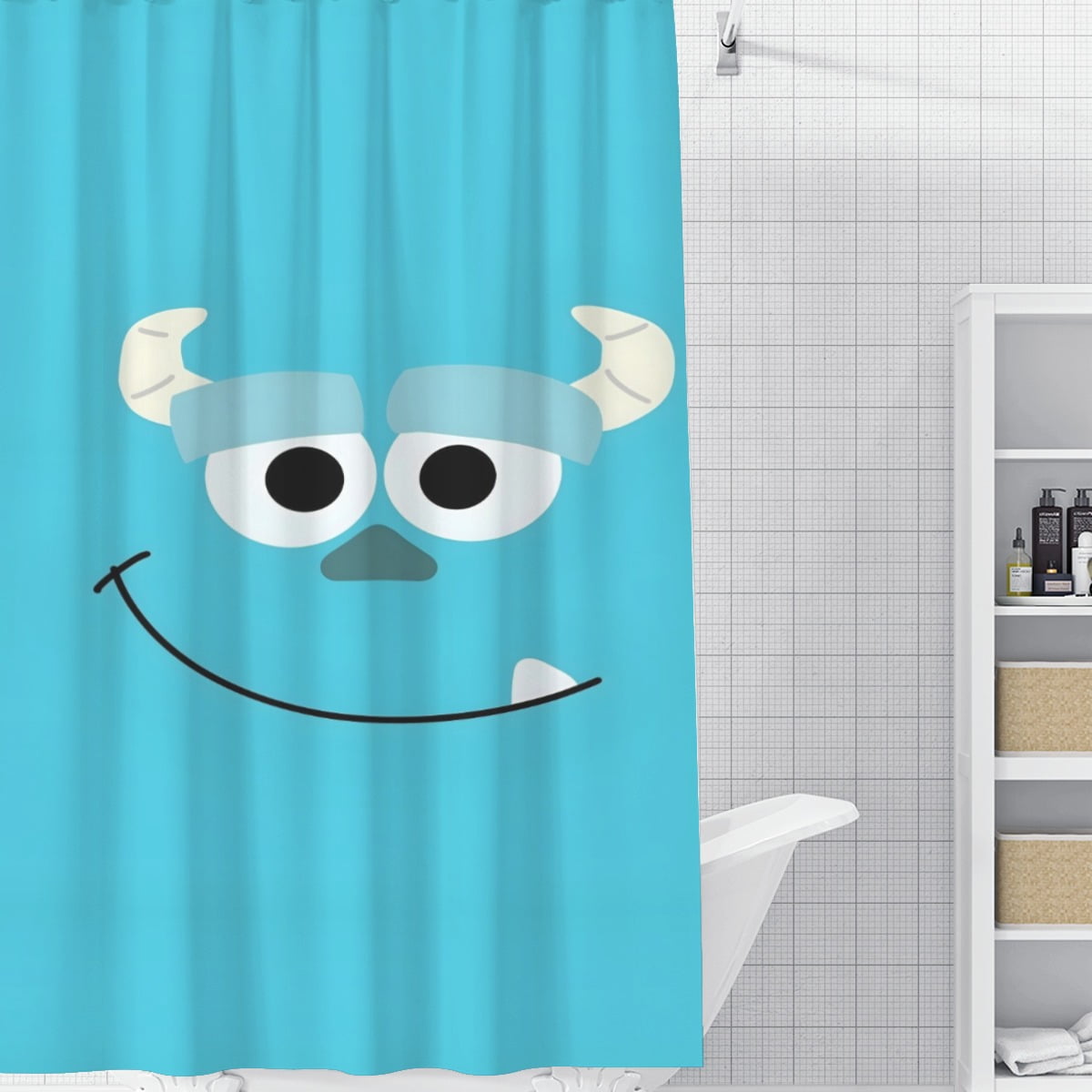 Monsters, Inc Shower Curtain 35*70.8 Inches Waterproof And Durable ...