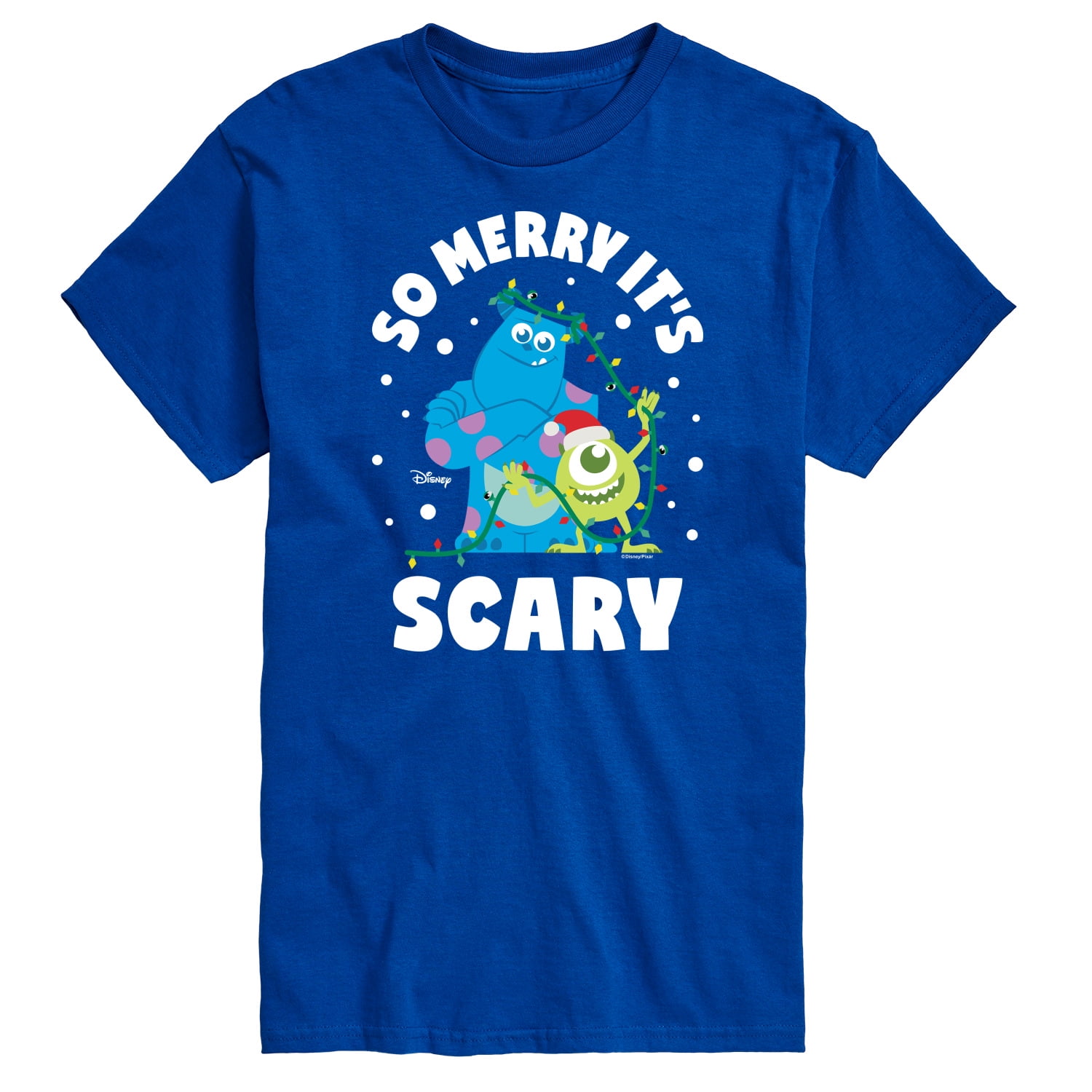 Monsters Inc - So Merry Its Scary - Men's Short Sleeve Graphic T-Shirt ...