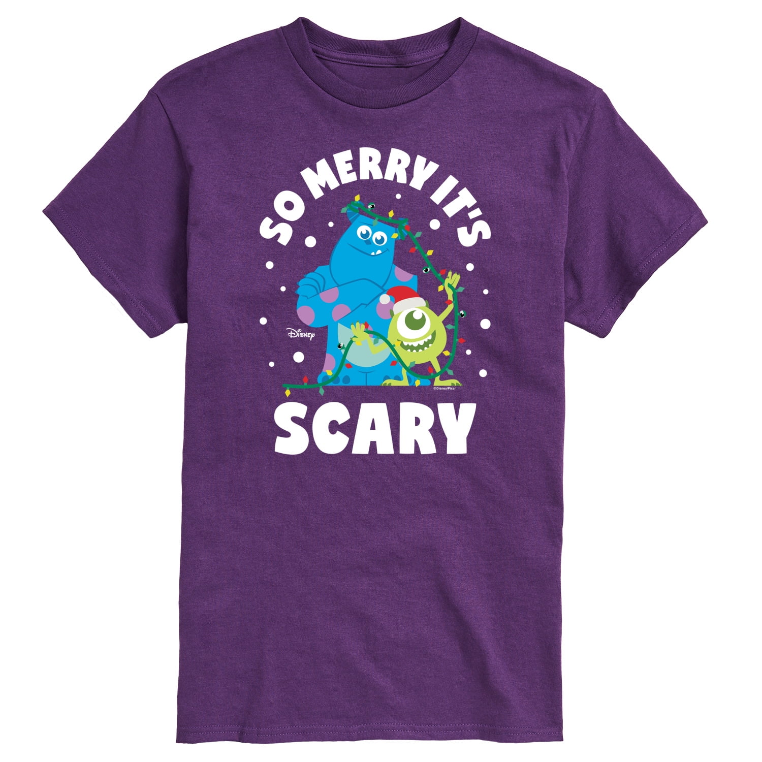 Monsters Inc - So Merry Its Scary - Men's Short Sleeve Graphic T-Shirt ...