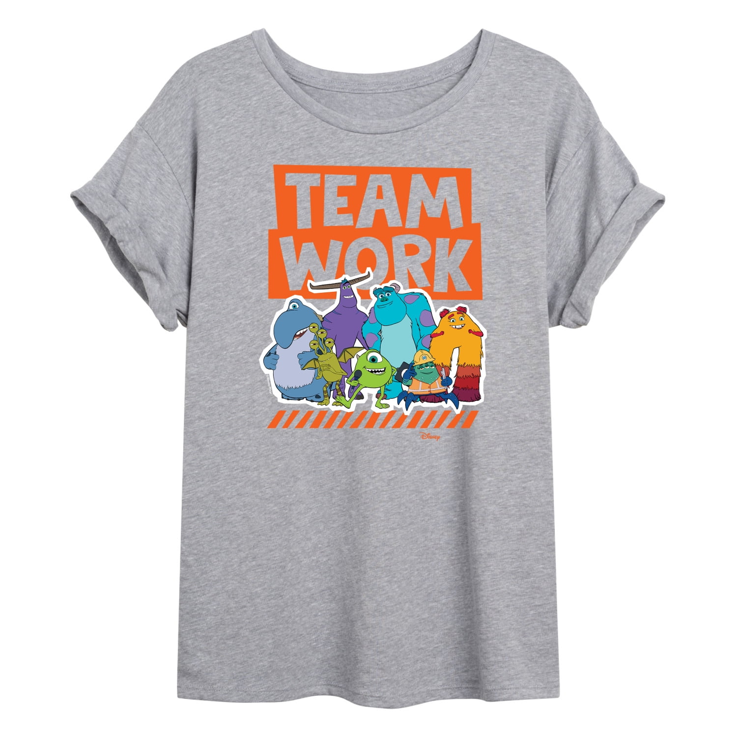 Monsters Inc. - Teamwork - Juniors Ideal Flowy Muscle T-Shirt - Walmart.com