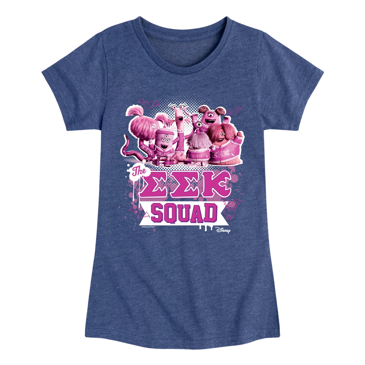 Monsters Inc. - The Eek Squad - Toddler & Youth Girls Short Sleeve ...