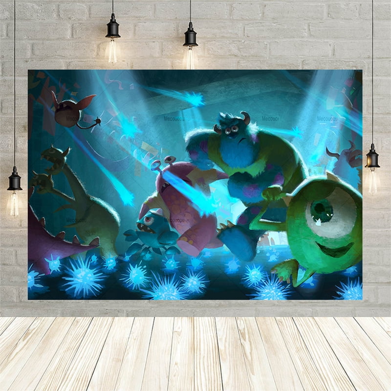 Monsters, Inc. Theme Baby 1st Birthday Backdrops for Photography Baby ...