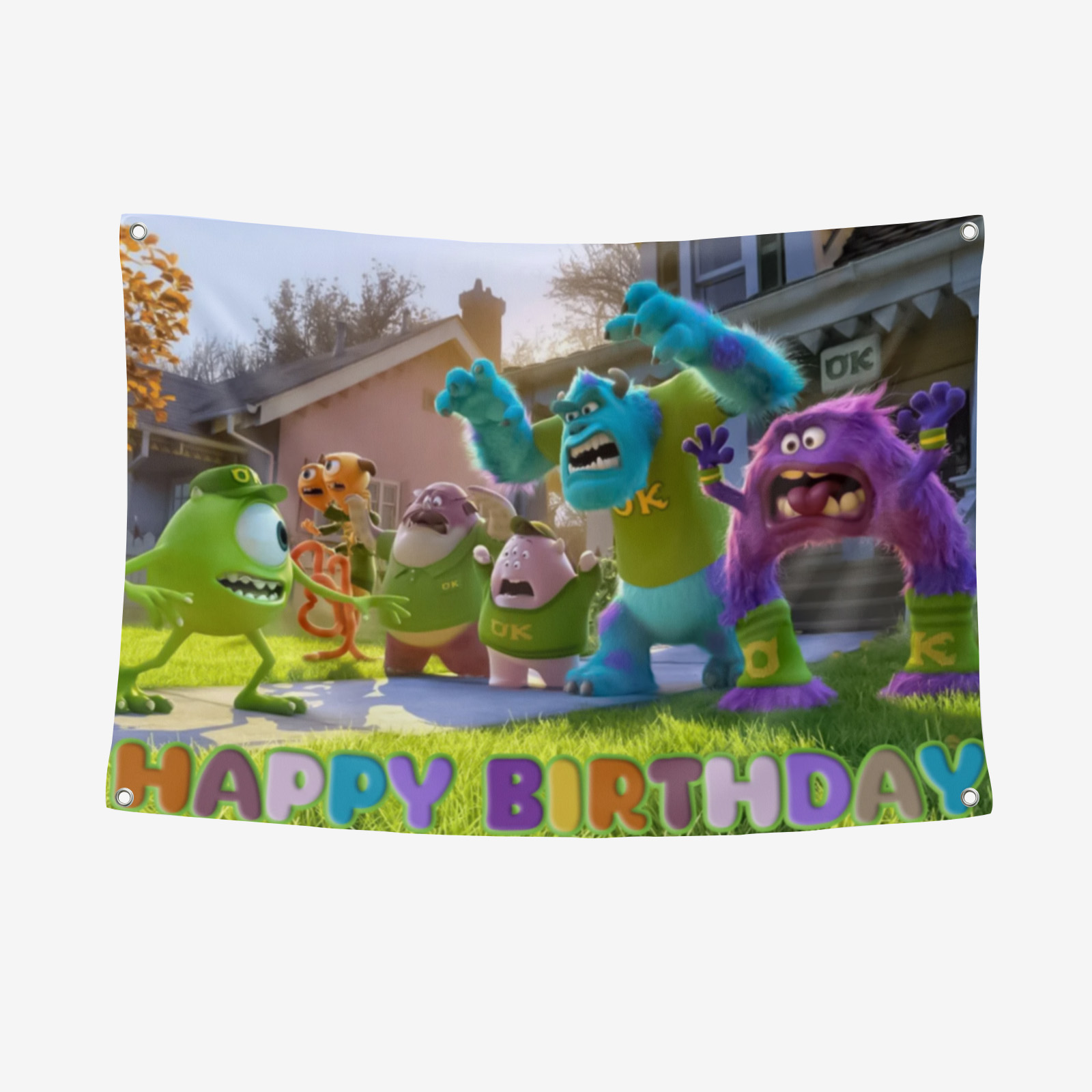 Monsters, Inc. Theme Party Supplies Banner Background Backdrop 31.5*47 ...