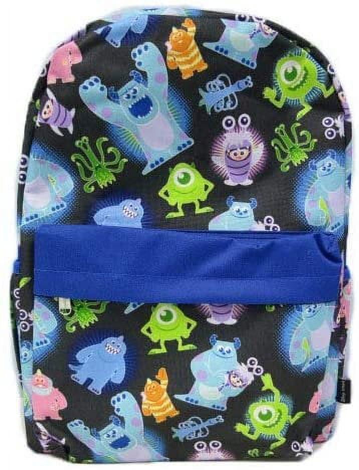 Monsters Inc. University 16" All Over Print Backpack - Sulley Mike Blue ...