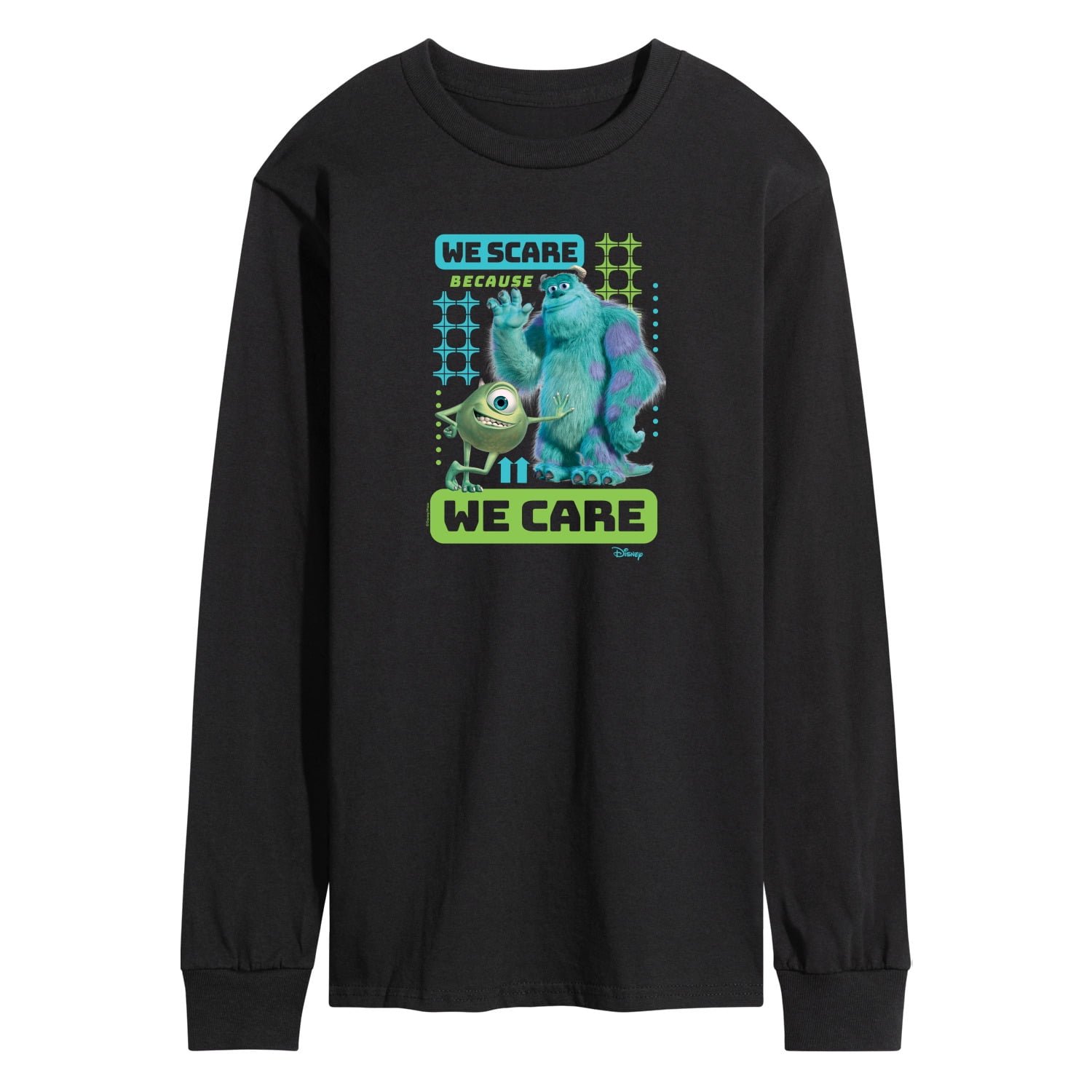 Monsters Inc. - We Scare Because We Care - Men's Long Sleeve T-Shirt ...