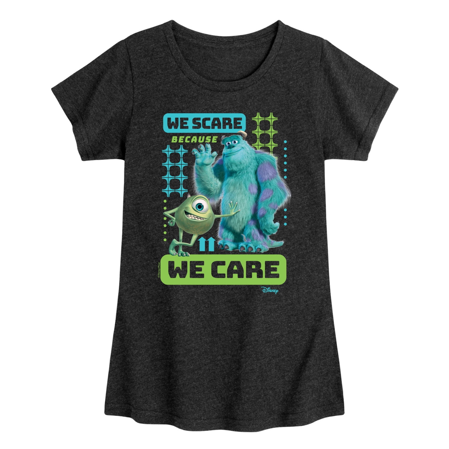 Monsters Inc. - We Scare Because We Care - Toddler & Youth Girls Short ...