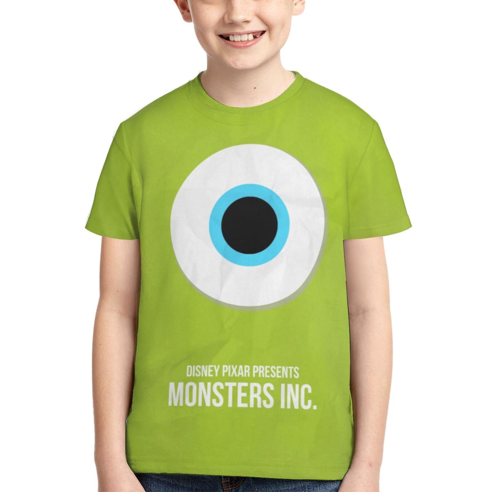 Monsters, Inc Youth 3d Graphic Printed T-Shirt Crewneck Short Sleeve ...