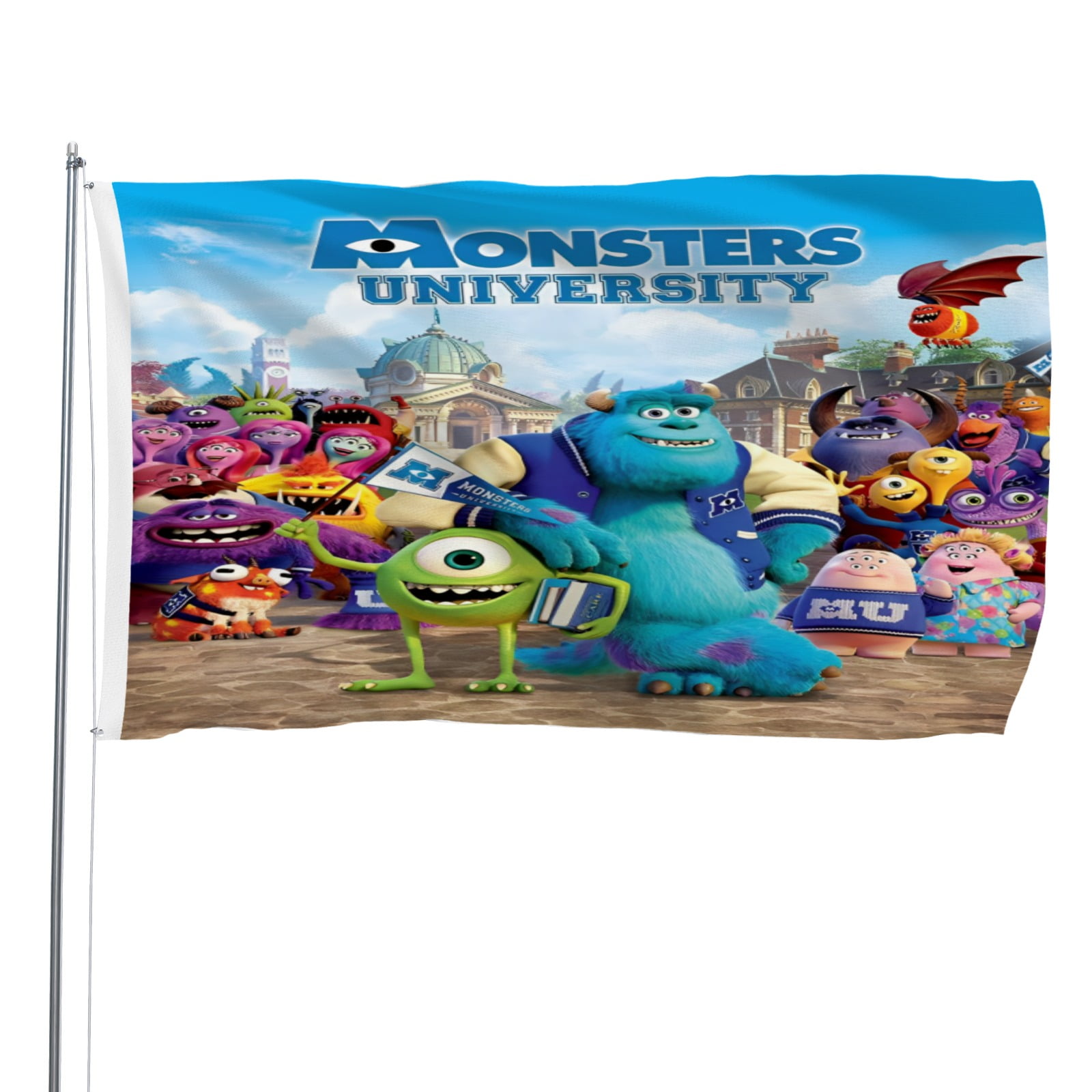 Monsters, Inc. flag perfect for outdoor decoration, can be hung indoors, outdoor lawn, balcony ...
