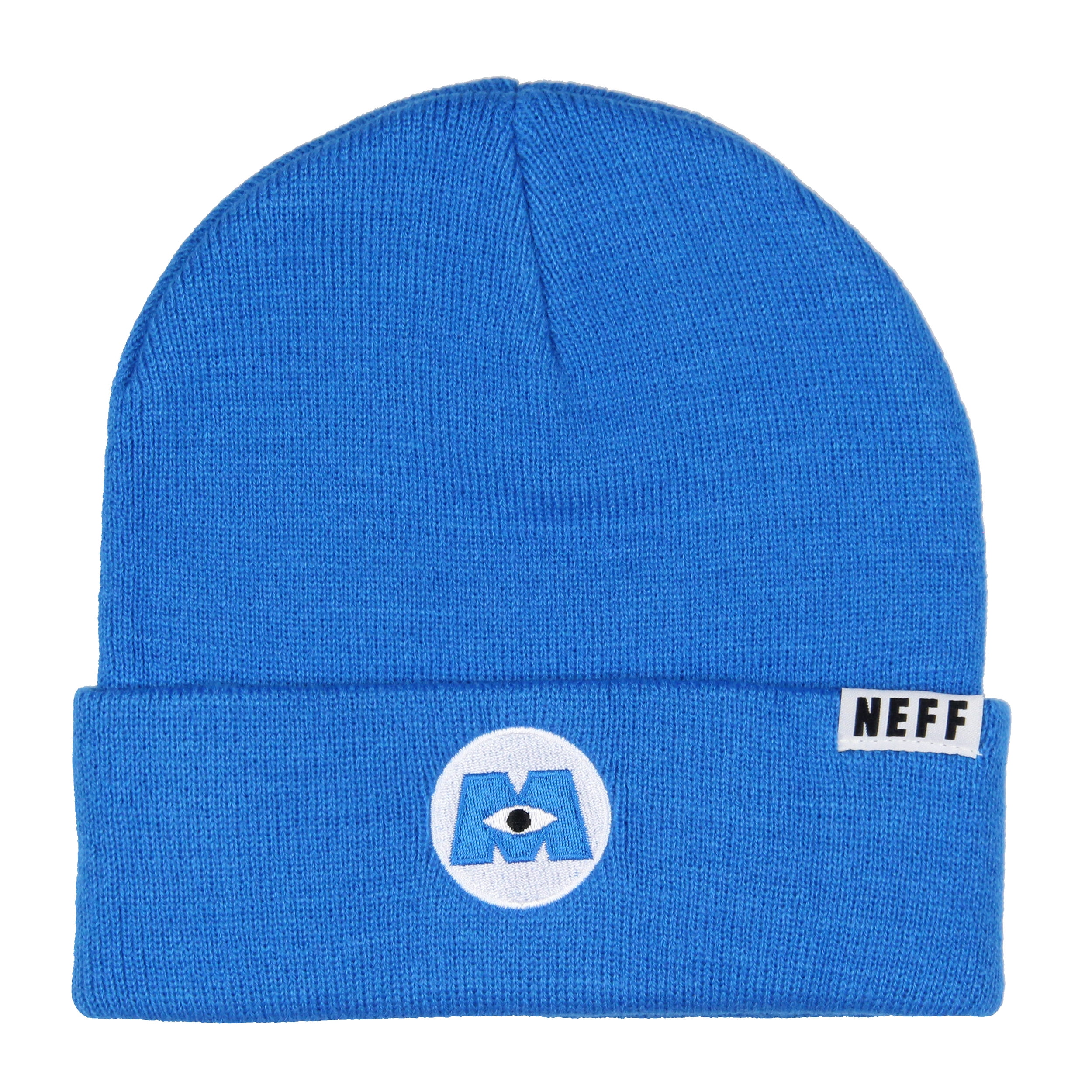 Monsters Incorporated Embroidered Logo Fold Cuff Adult Beanie OSFM ...