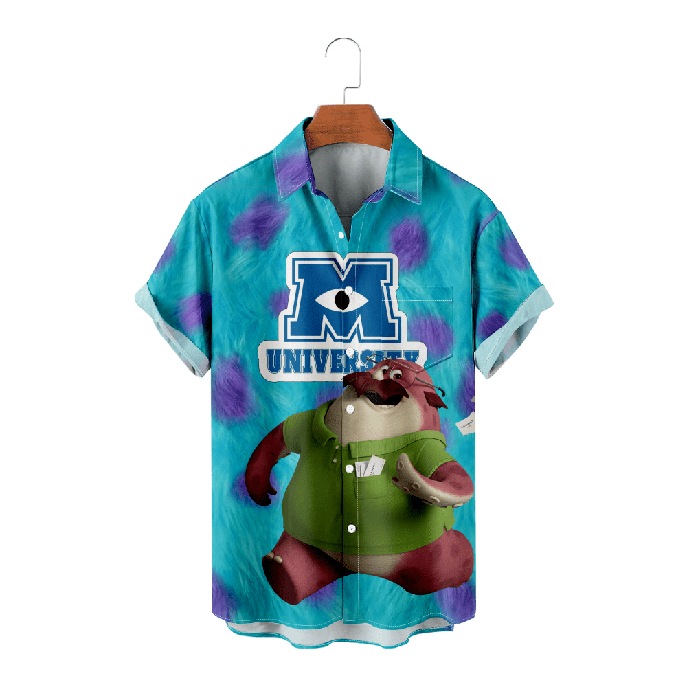 Monsters University Adult Shirt Pretty Art Painted Animation Paint Top ...