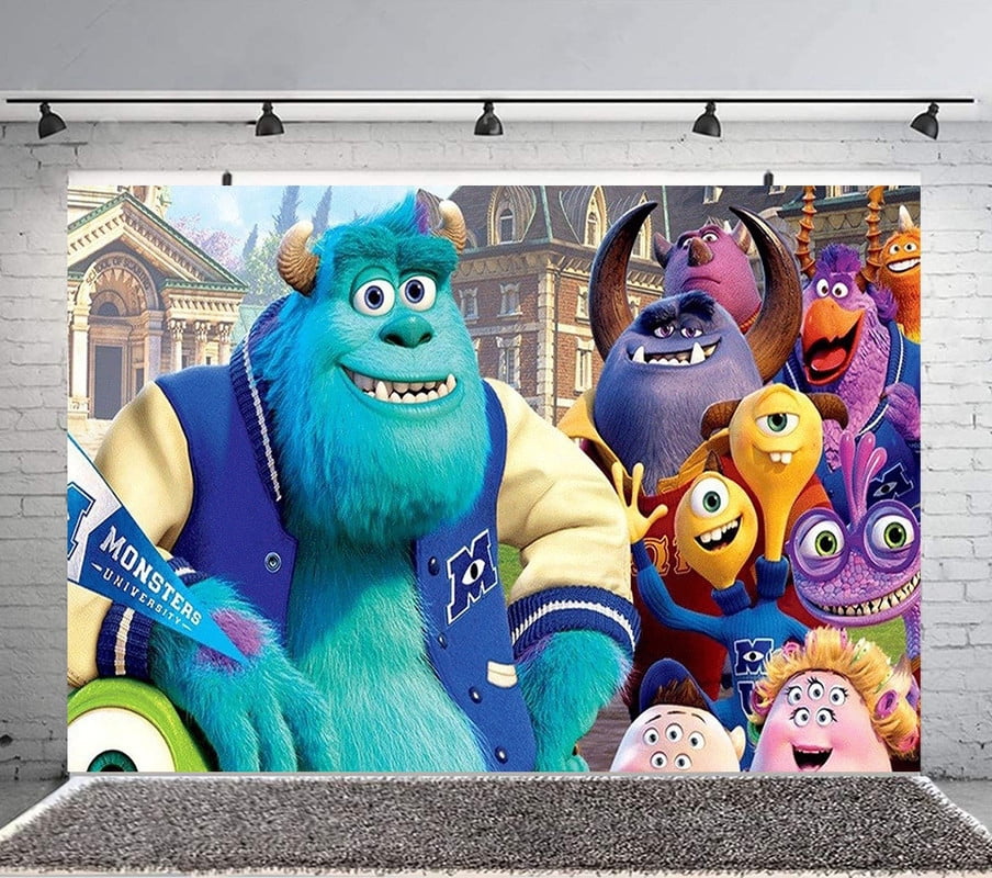 Monsters University Backdrop Banner Party Supplies Poster Movie Theme ...