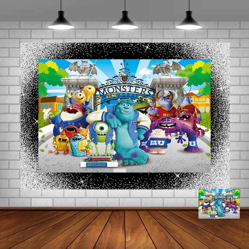Monsters University Backdrop Banner Party Supplies Poster Movie Theme ...