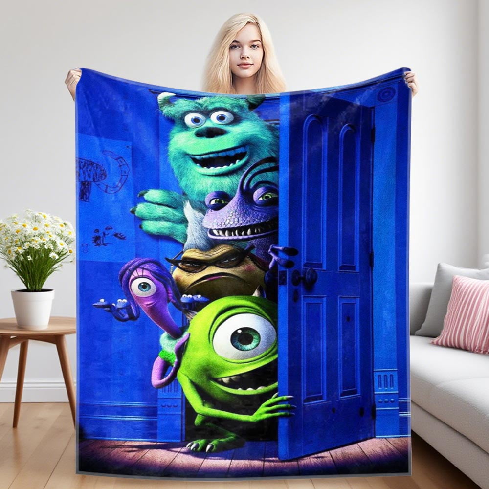 Monsters University Blanket Gifts Throw Fan for Girls Boys Kids Fan ...