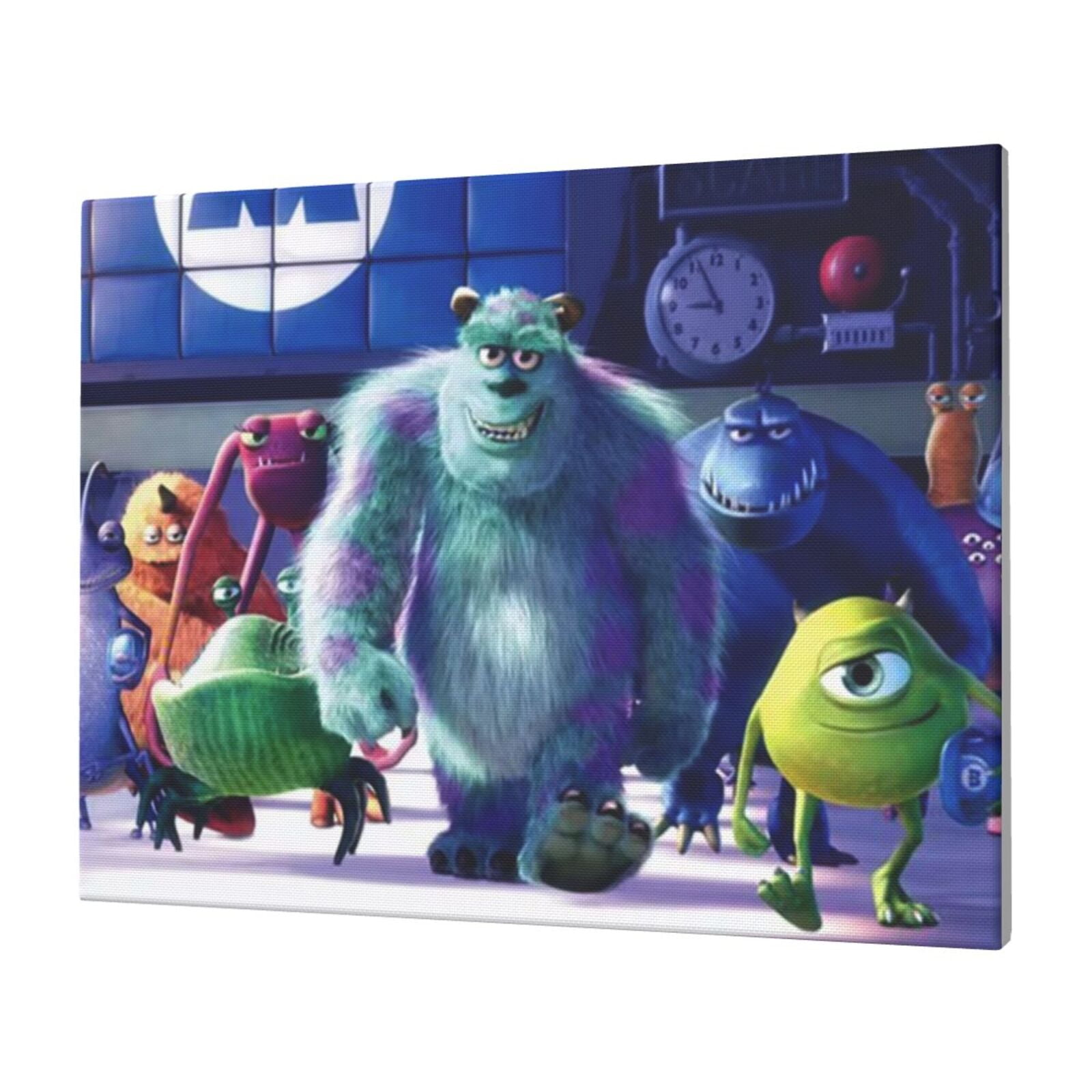 Monsters University Characters Canvas Decorative Picture Frame Wall ...