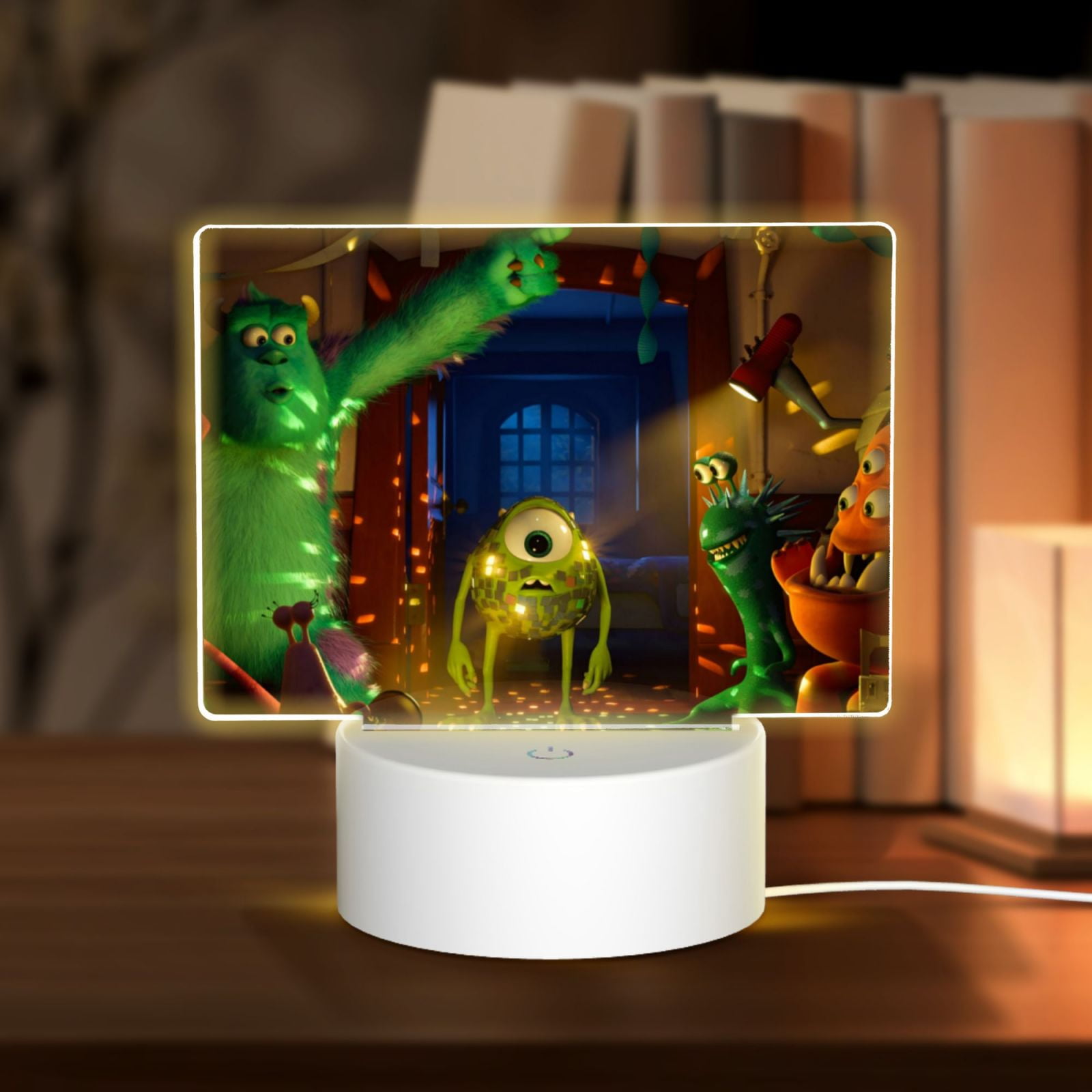 Monsters University Film Rectangular Acrylic Night Light USB Cable Lamp ...