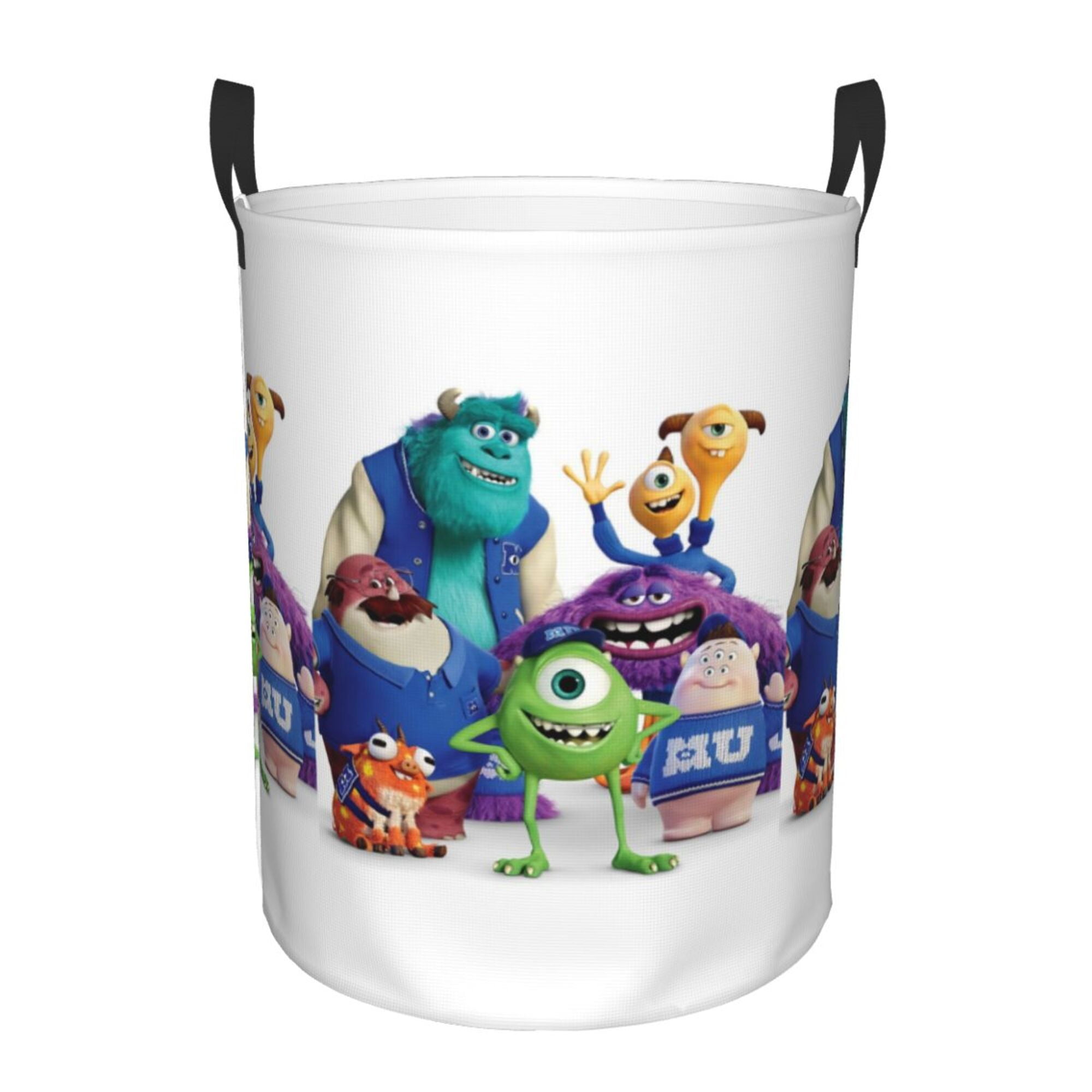 Monsters University Laundry Basket Foldable Circular Dirty Clothes Toys ...