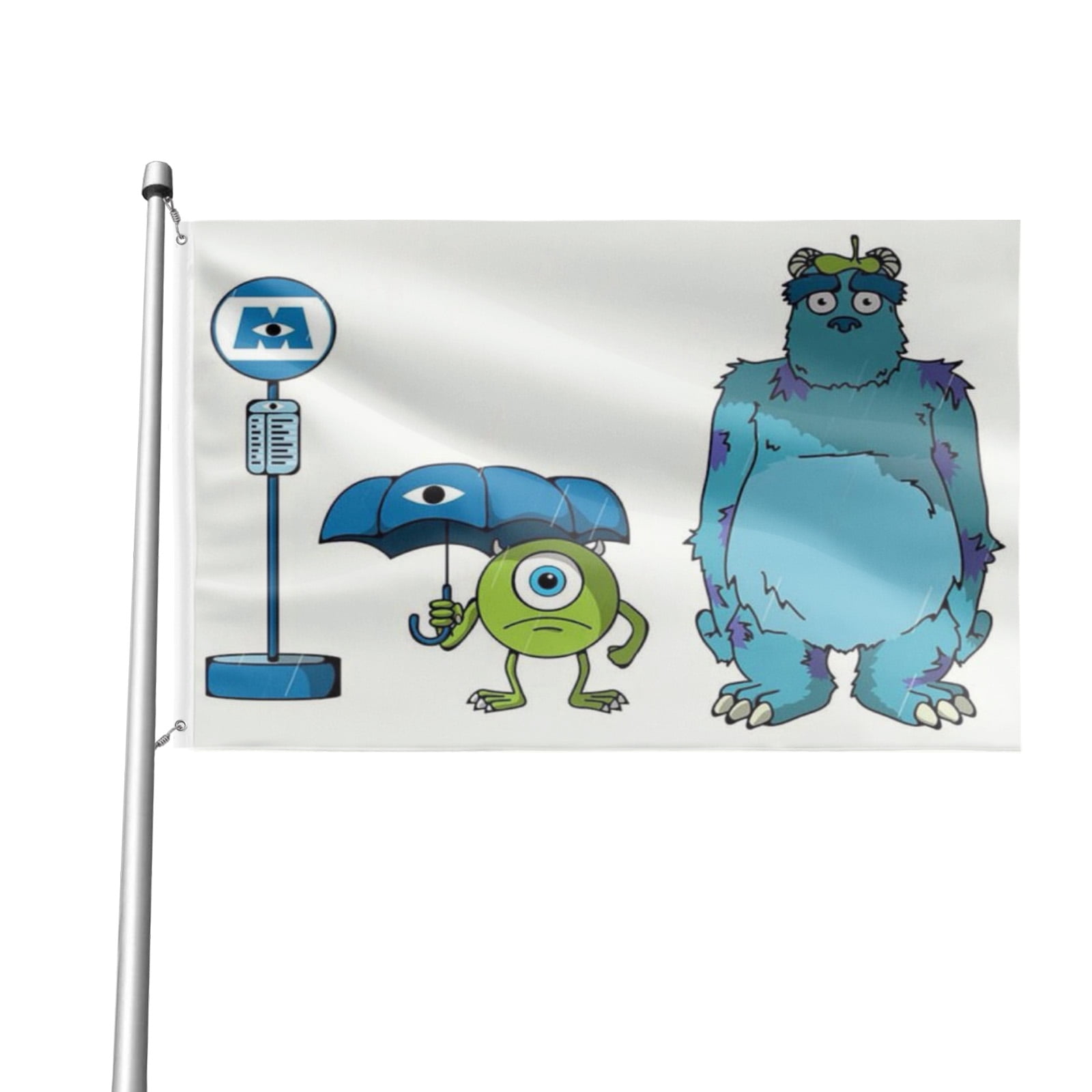 Monsters University Outdoor Decor Flags Vivid Color, One side Stitched ...