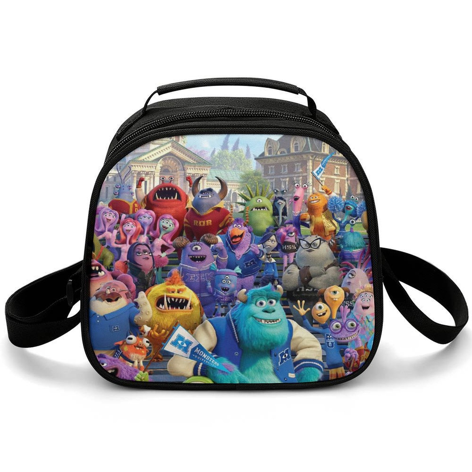 Monsters University Poster Insulated Lunch Bag Portable Lunch Box ...