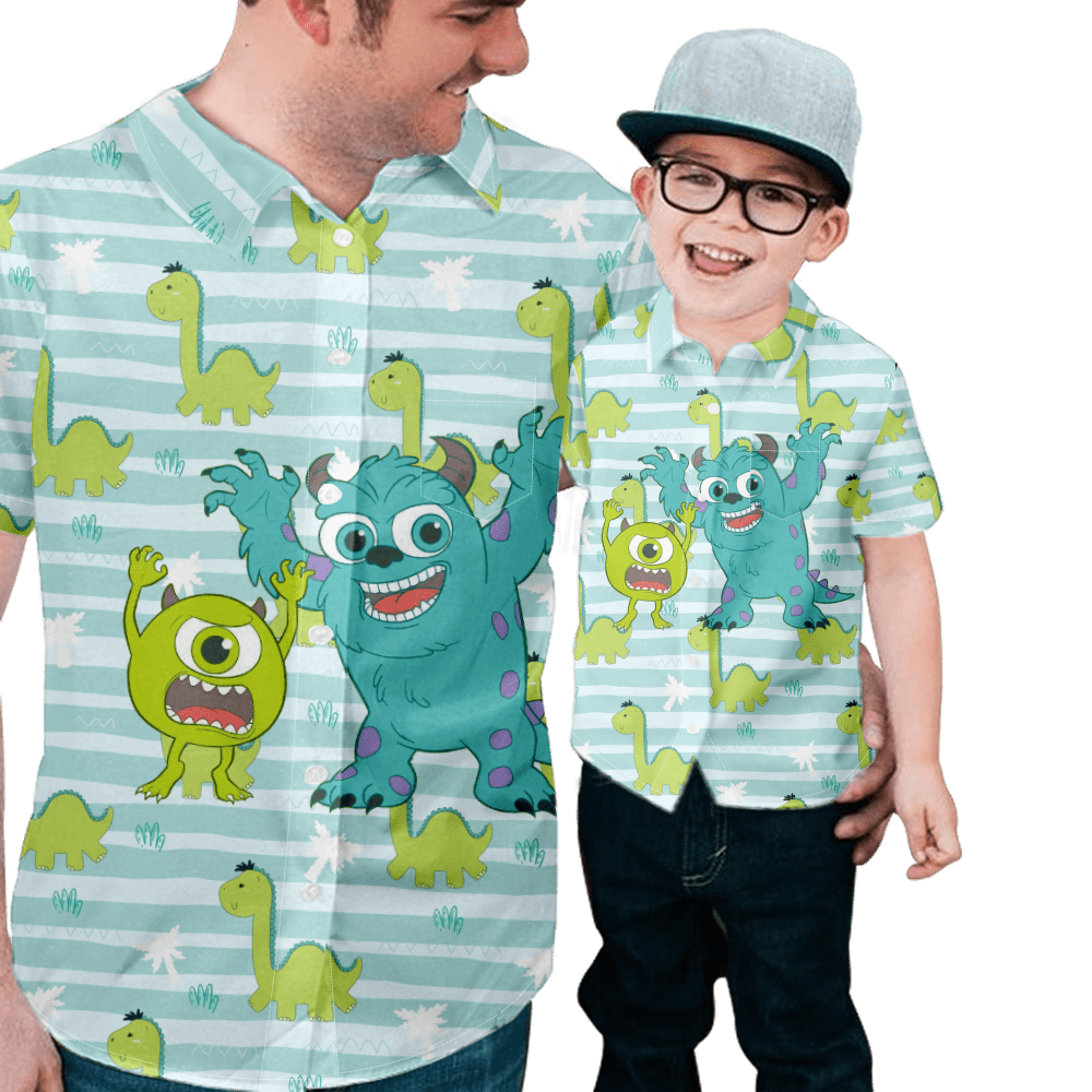 Monsters University Print 3D Tees Retro : Short Sleeve Slim-Fit Pocket ...