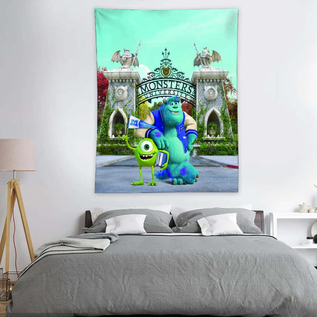 Monsters University Tapestry Gift Wall Hanging Backdrop for Room ...