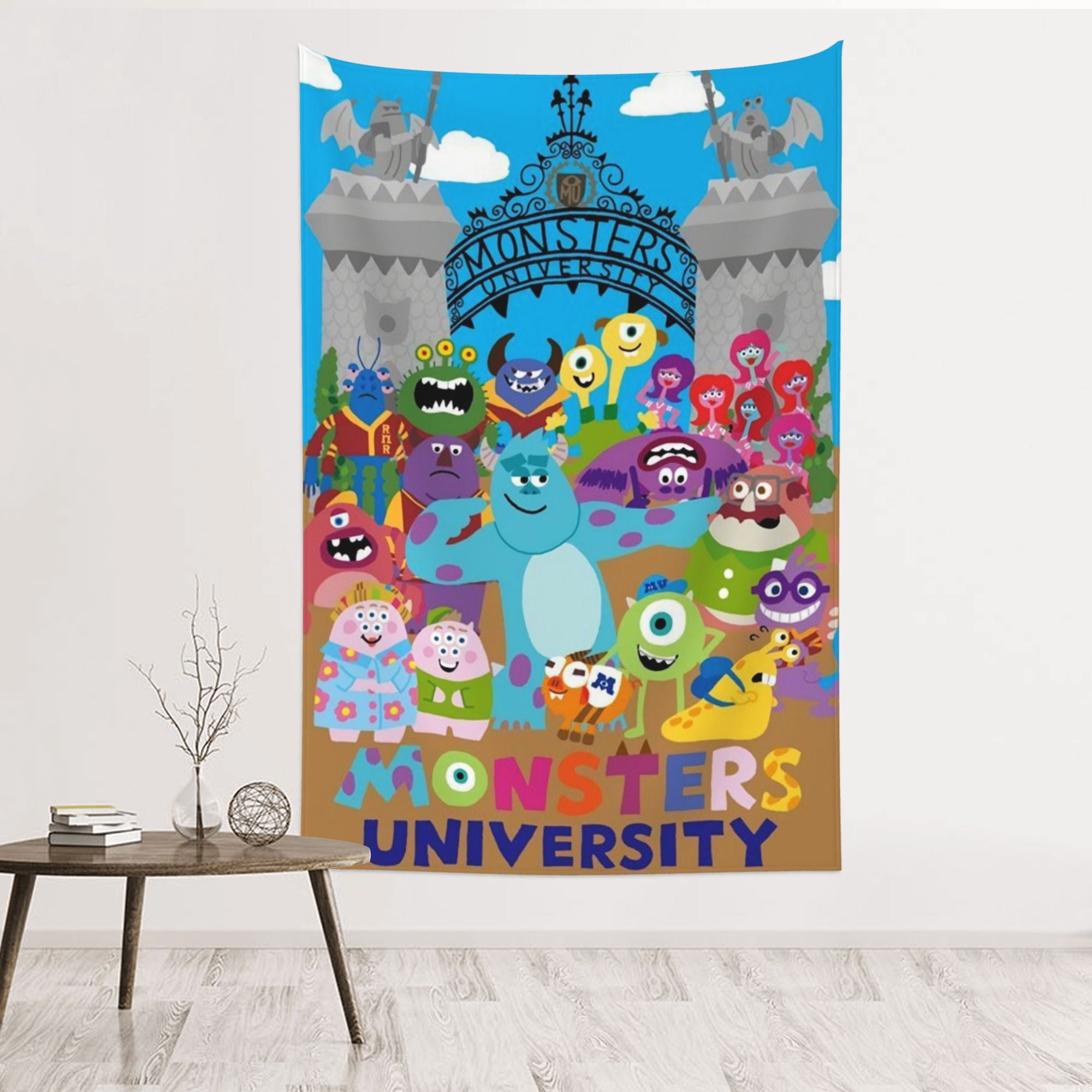 Monsters University Tapestry for Men, Boys Bedroom Living Room Dorm ...