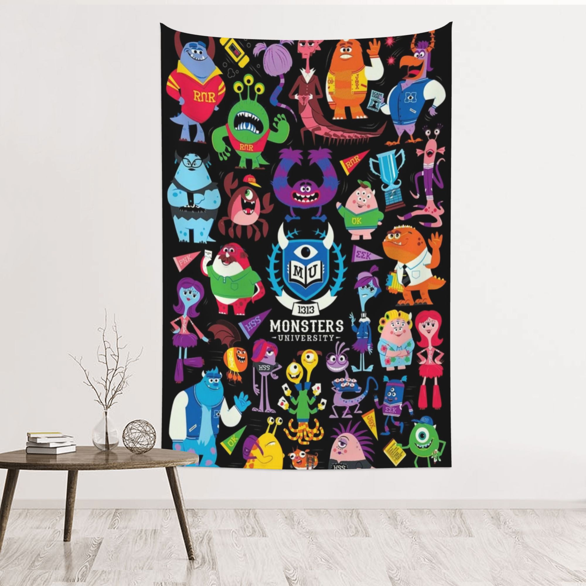 Monsters University Tapestry for Men, Boys Bedroom Living Room Dorm ...