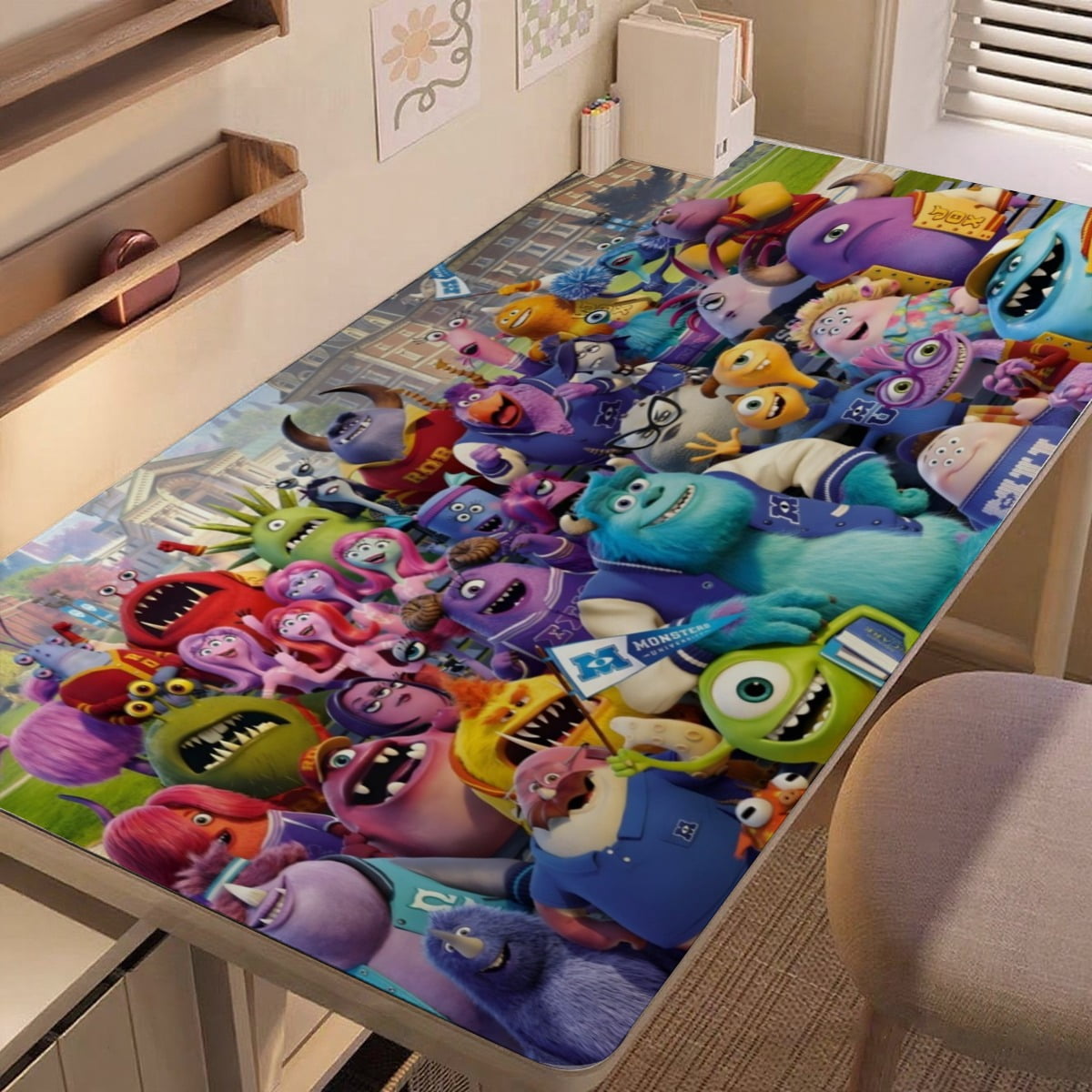 Monsters University-themed extra-large Non-Slip Base leather Desk Table ...