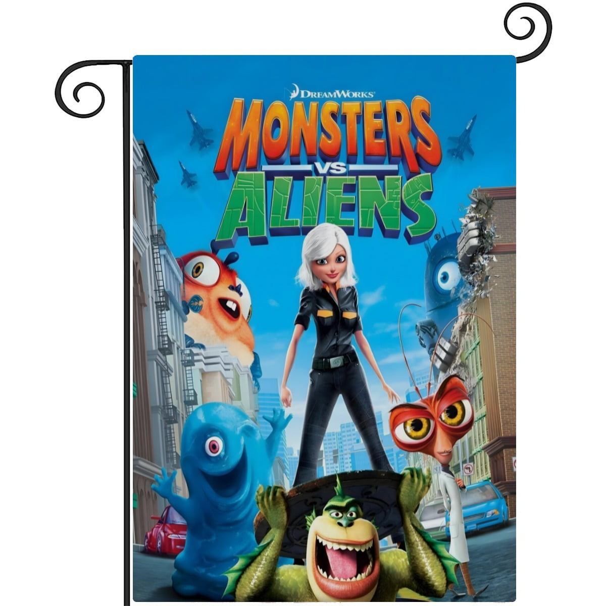 Monsters Vs. Aliens-themed Garden Flag. Perfect gift for fans, friends ...
