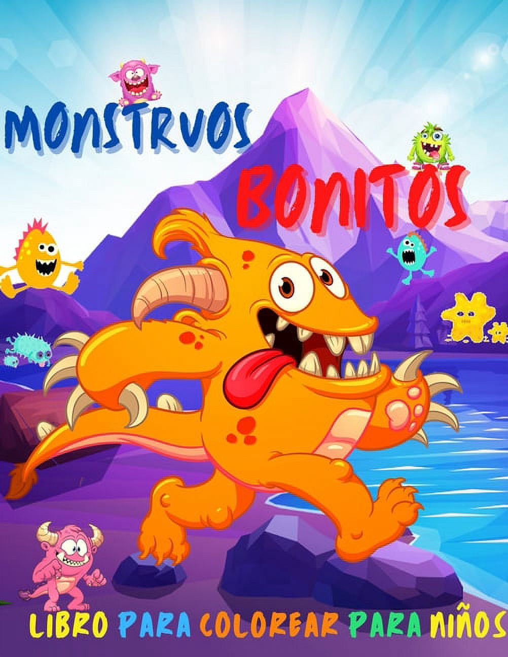 Monstrous Bonitos Libro Para Colorear Para Niños : Increíble libro con ...