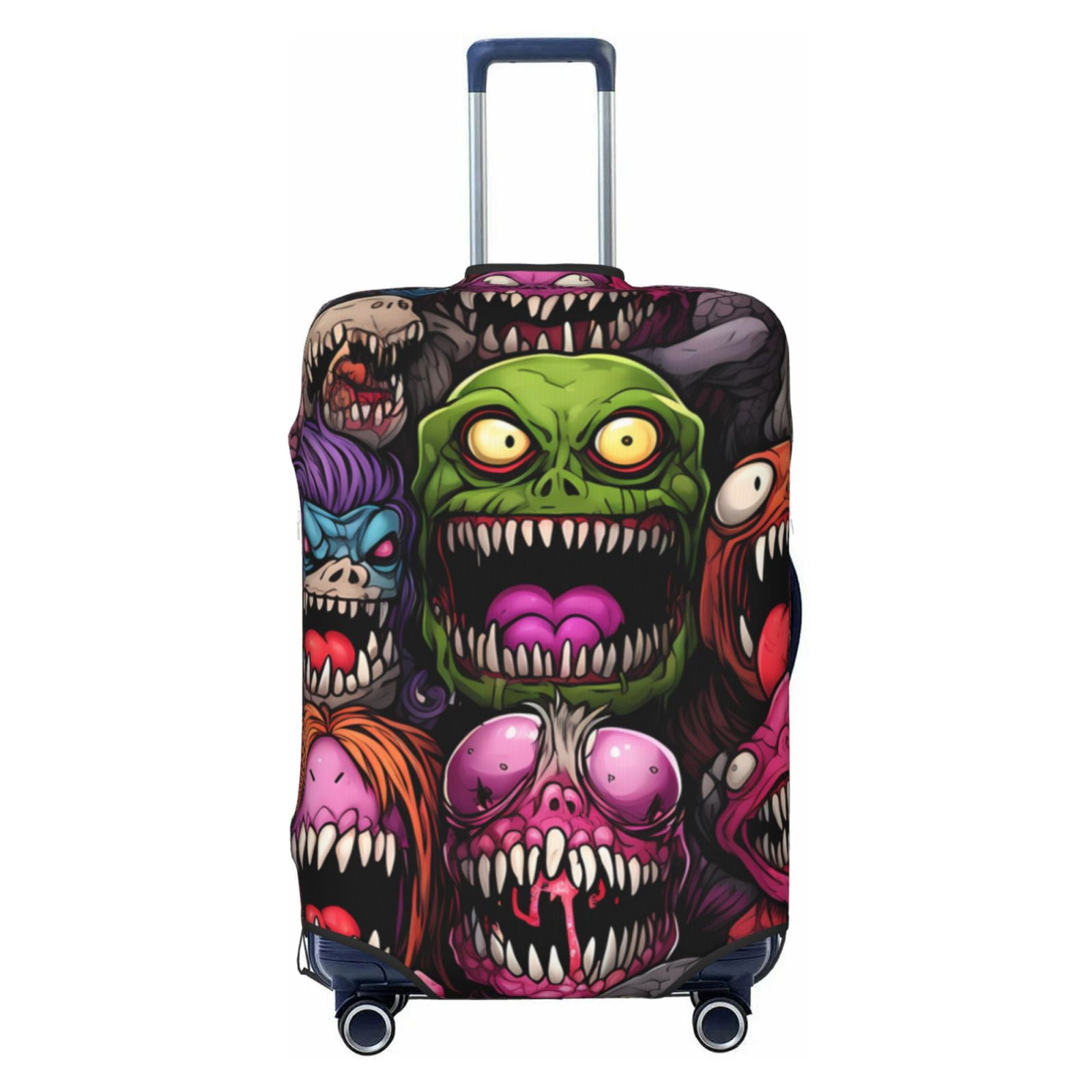 Monstrous Cartoon Characters Luggage Cover, Suitcase Cover for Luggage ...