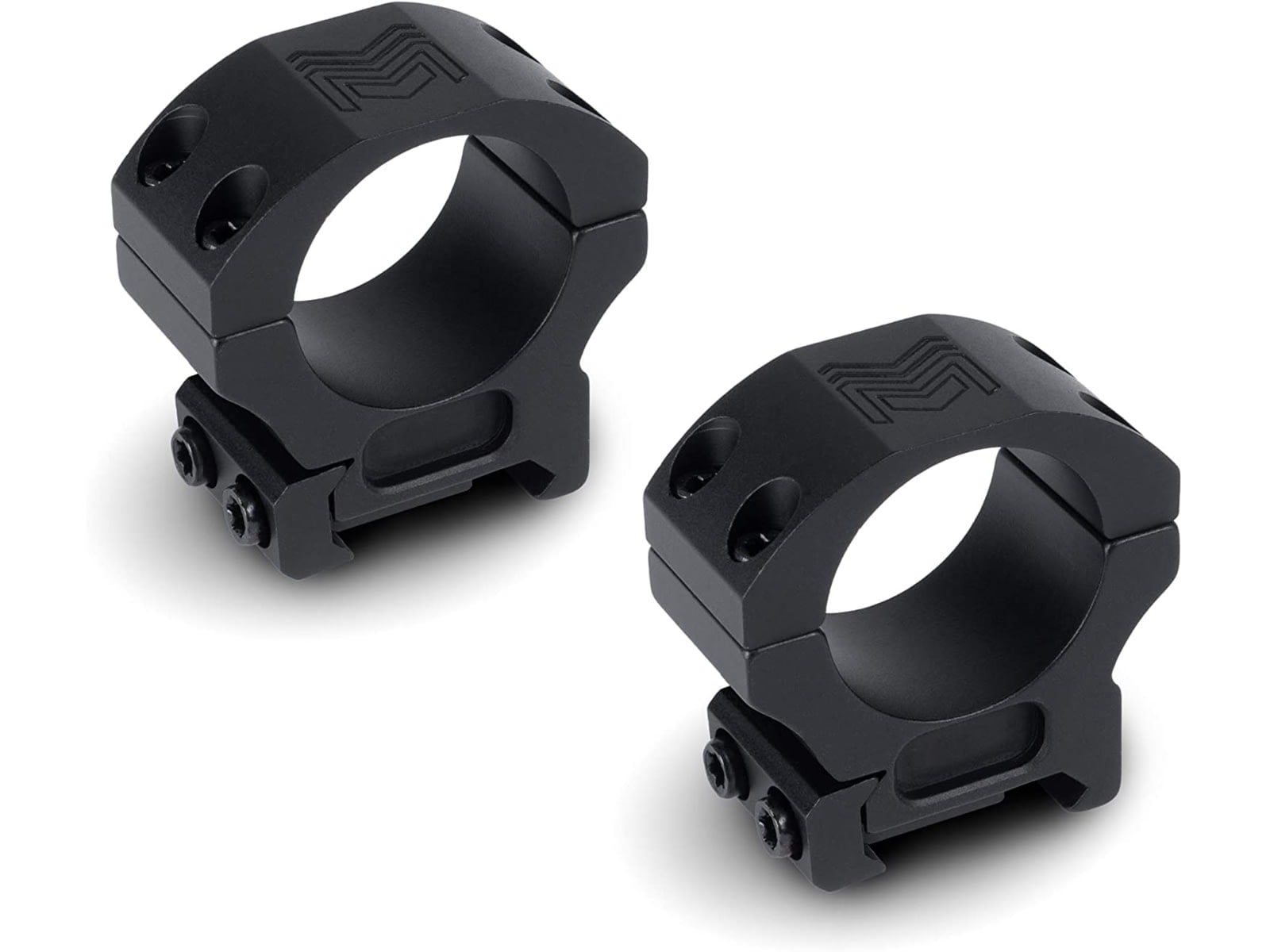 Monstrum 1 inch Precision Picatinny V2 Scope Rings 1.20 in, Black, 1.2 ...