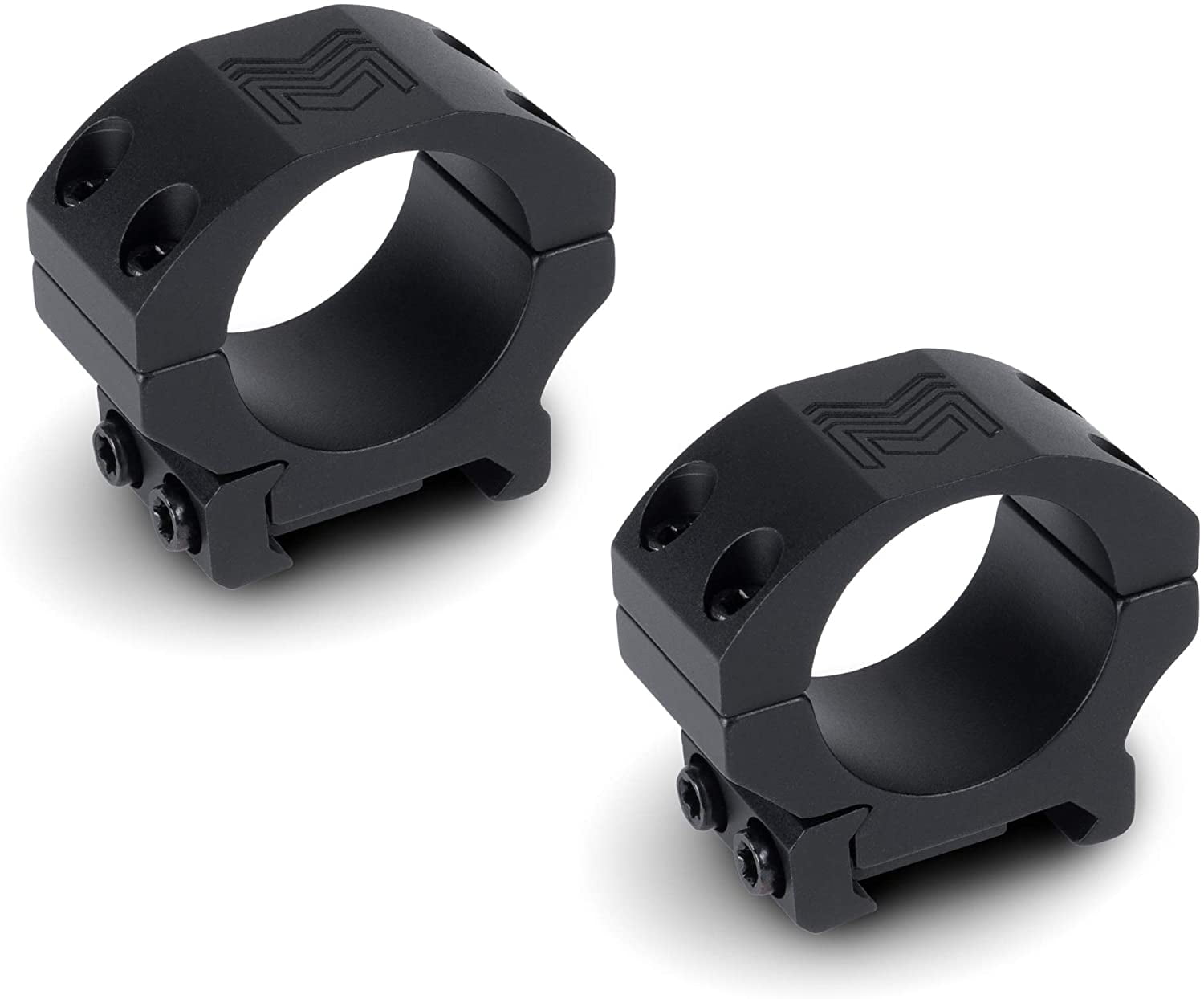 Monstrum 1 inch Precision Picatinny V2 Scope Rings, Black, .85 in ...