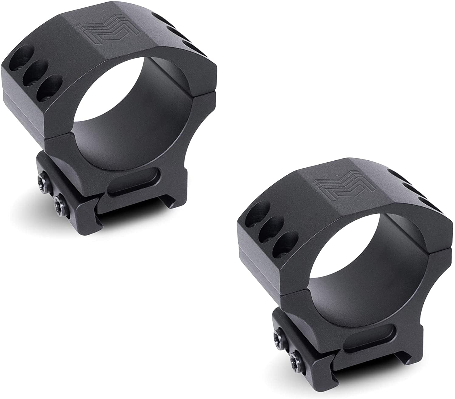 Monstrum Precision Picatinny V2 Scope Rings, 30mm, 1 in, Black, Medium ...