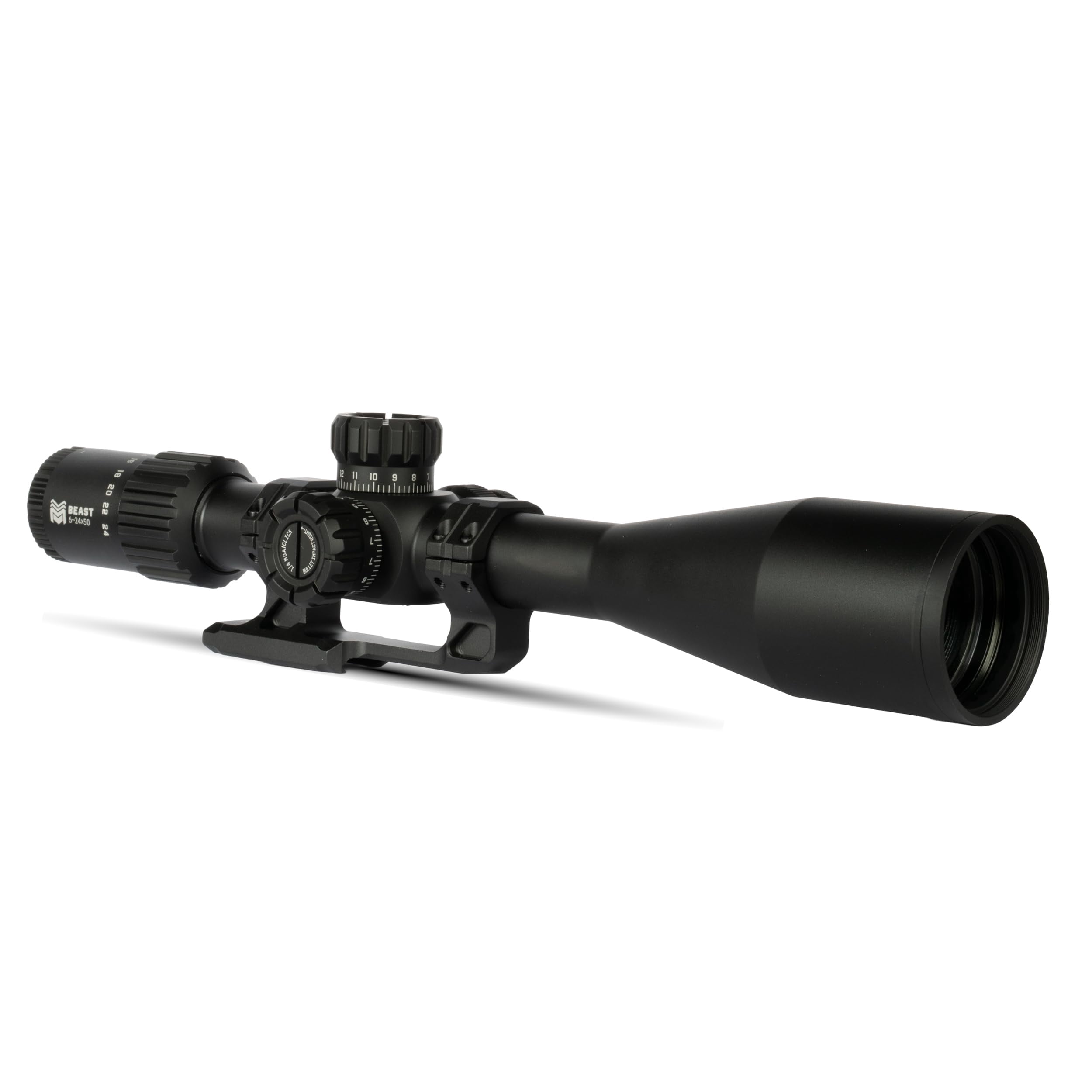 Monstrum Beast 6-24x50 Rifle Scope with Side Focus and Offset Scope ...