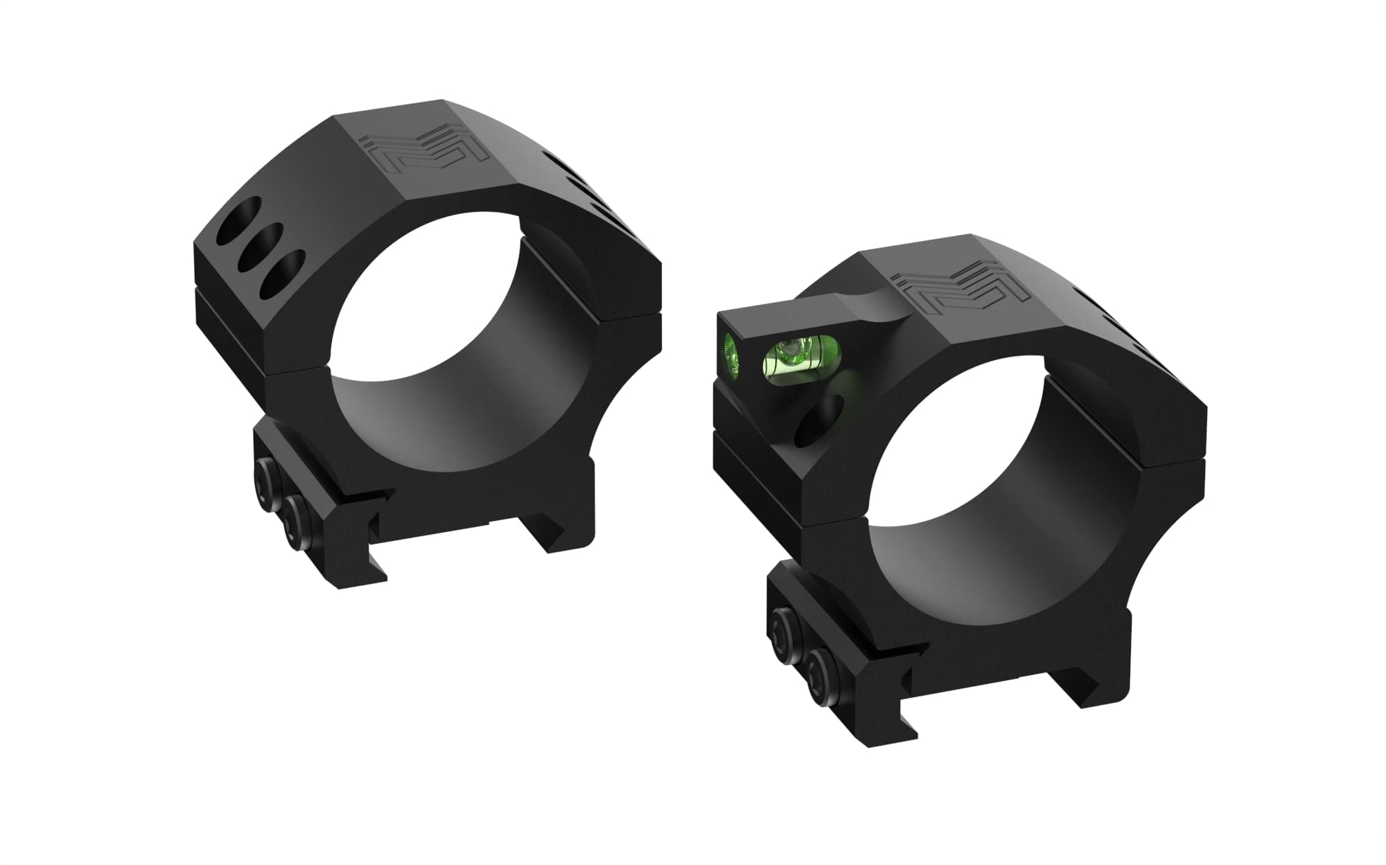 Monstrum Next Level Scope Rings with Integrated Level Bubble and Anti ...