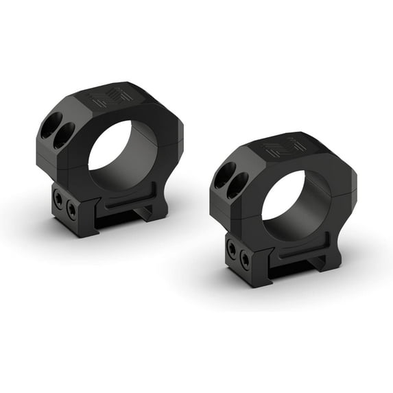 Monstrum Pro Series 7075 Aluminum Scope Rings, 1in, Low Profile, Black ...