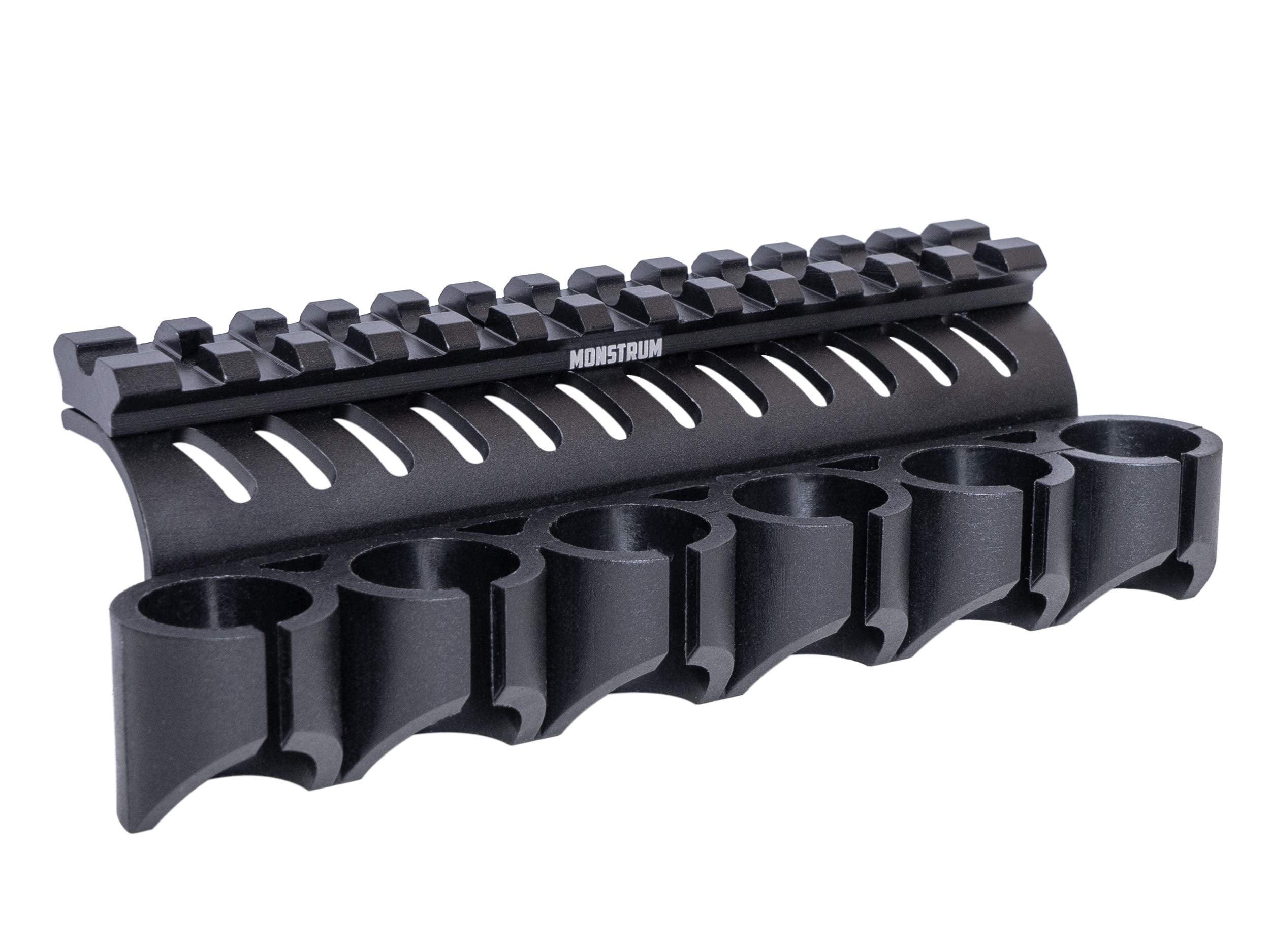 Monstrum Side Mounted 12 Gauge Shotgun Shell Holder with Picatinny Rail ...