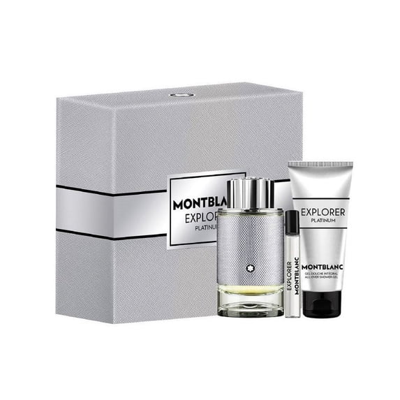 Mont Blanc Explorer Platinum Men's Perfume Gift Set - 3.3 oz EDP Spray ...