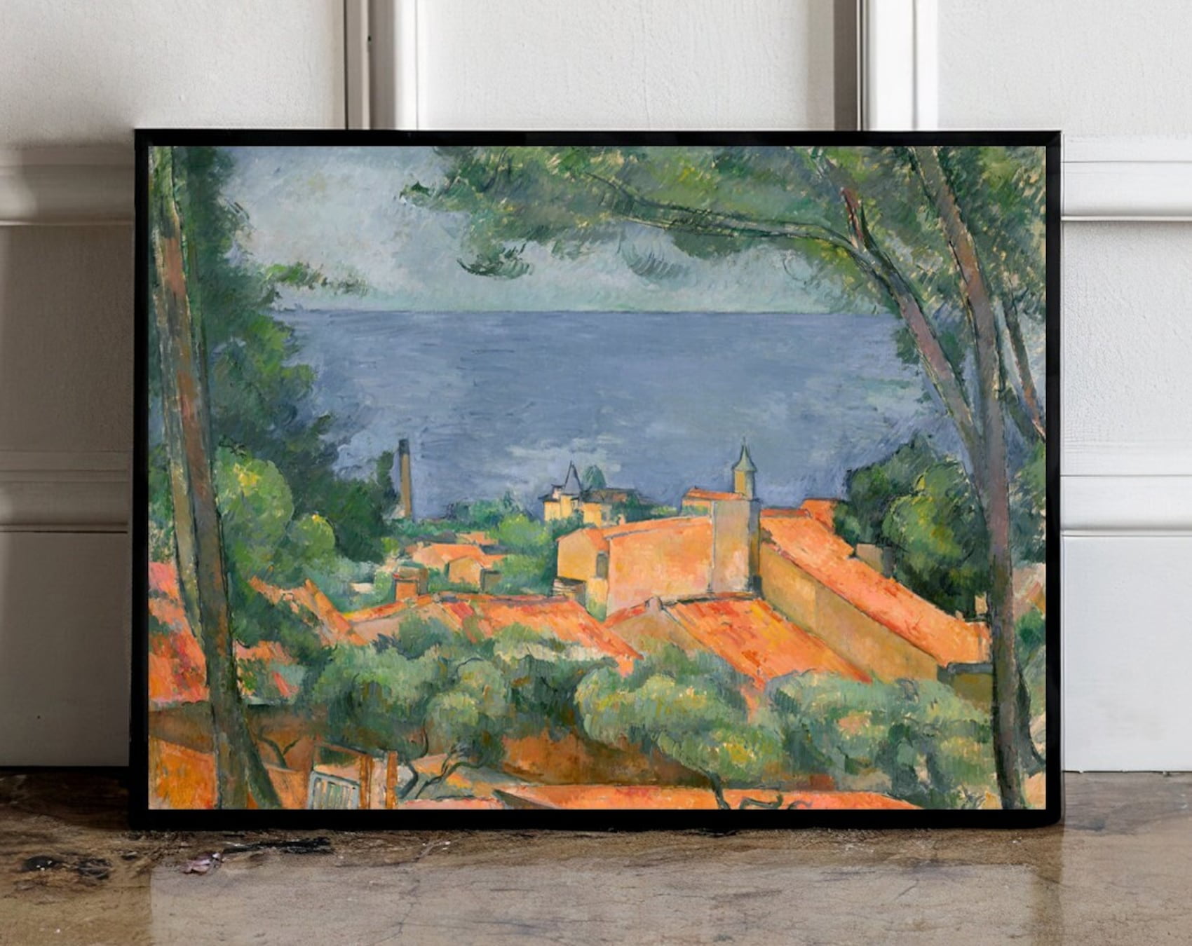 Mont Sainte-Victoire by Paul Cezanne print, Paul Cezanne poster, Paul ...