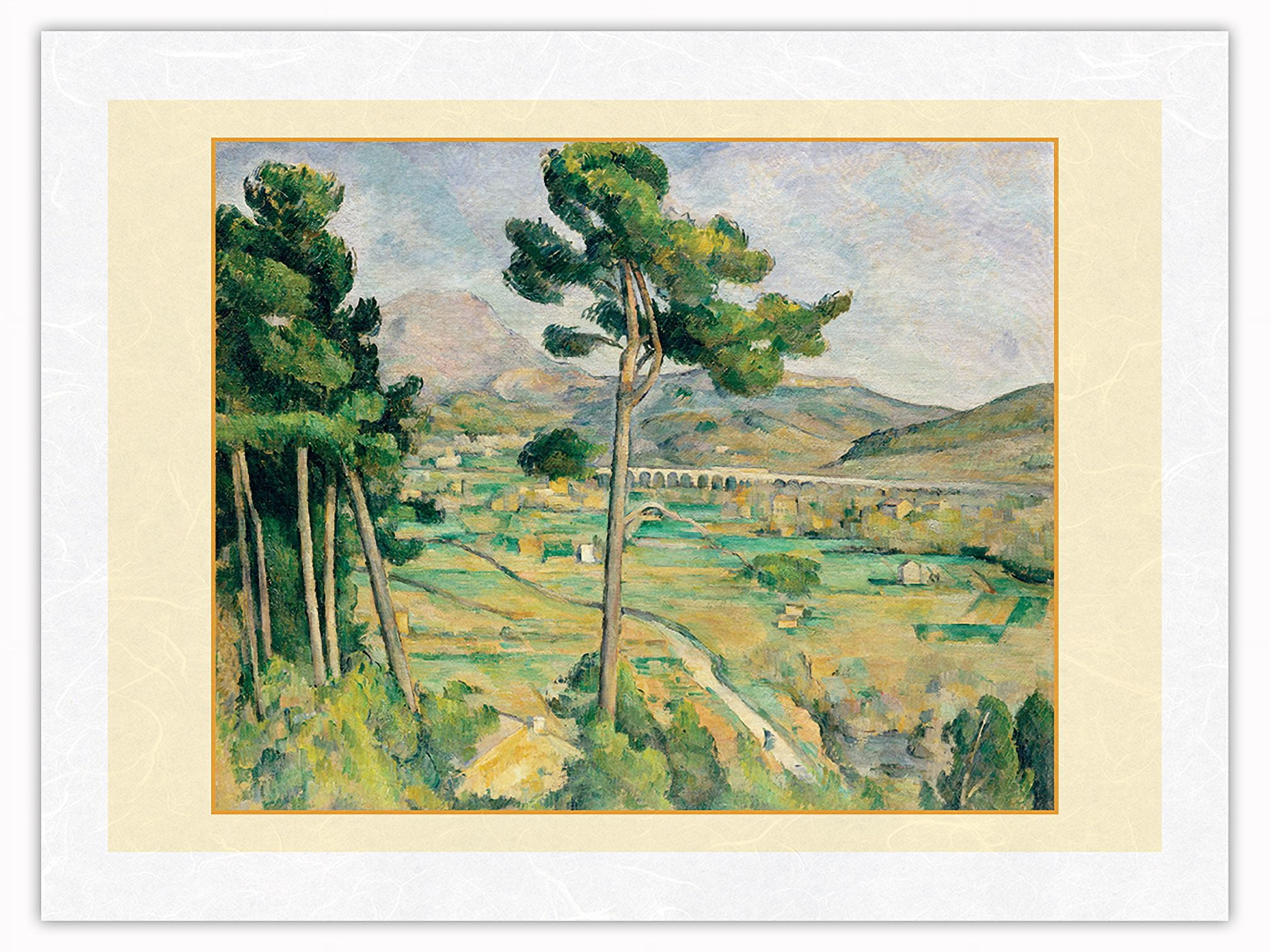 Mont Sainte-Victoire and the Viaduct of the Arc River Valley France ...