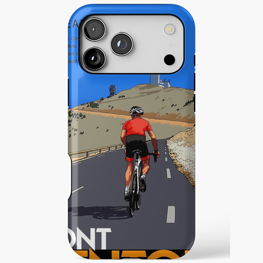 Mont Ventoux Cycling Sport Artwork For iPhone 11-17 Pro Max Phone Tough ...
