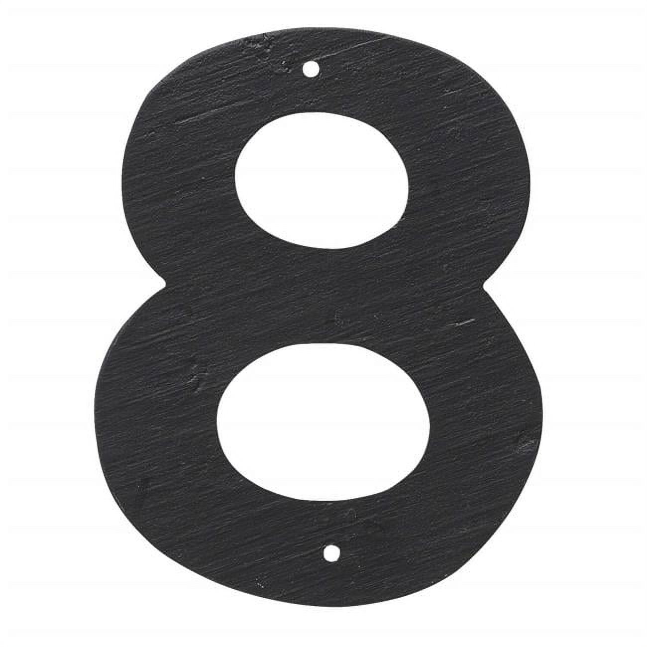 Montague Metal Products HHN-12-B-8 12 in. Helvetica House Number, Black ...