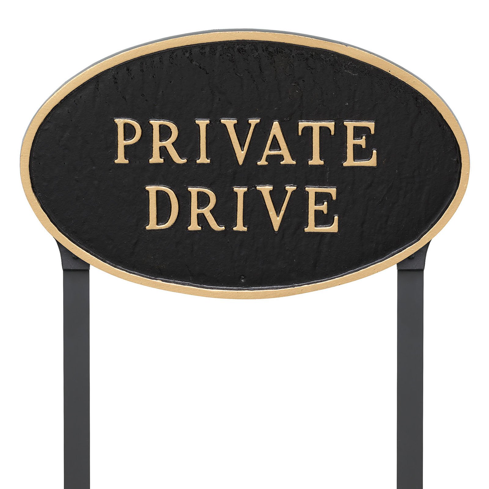 Montague Metal Products Private Drive Oval Lawn Plaque - Walmart ...
