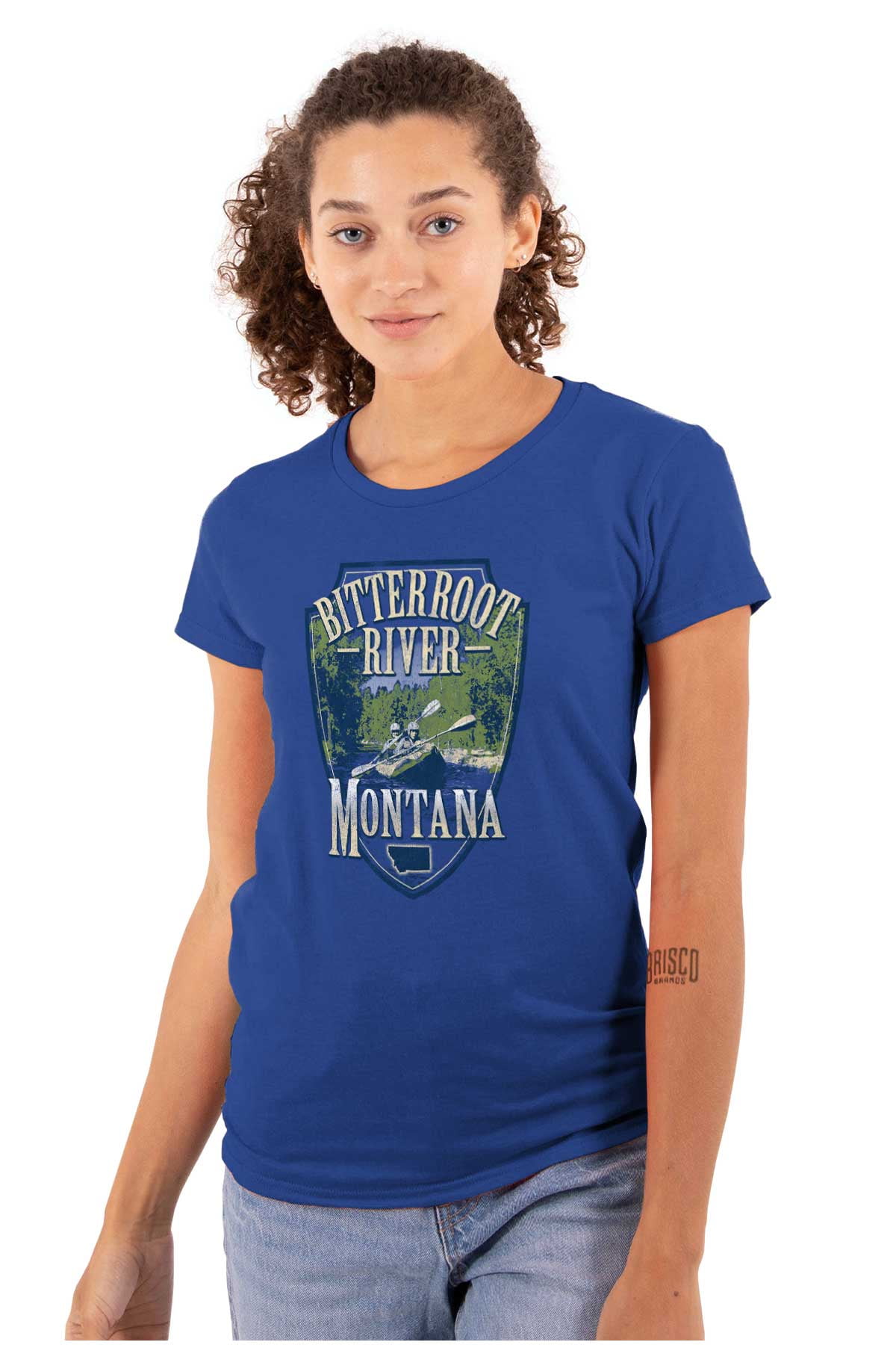 Montana Bitterroot River MT Kayaking Women's Plus Size Shirt Brisco ...