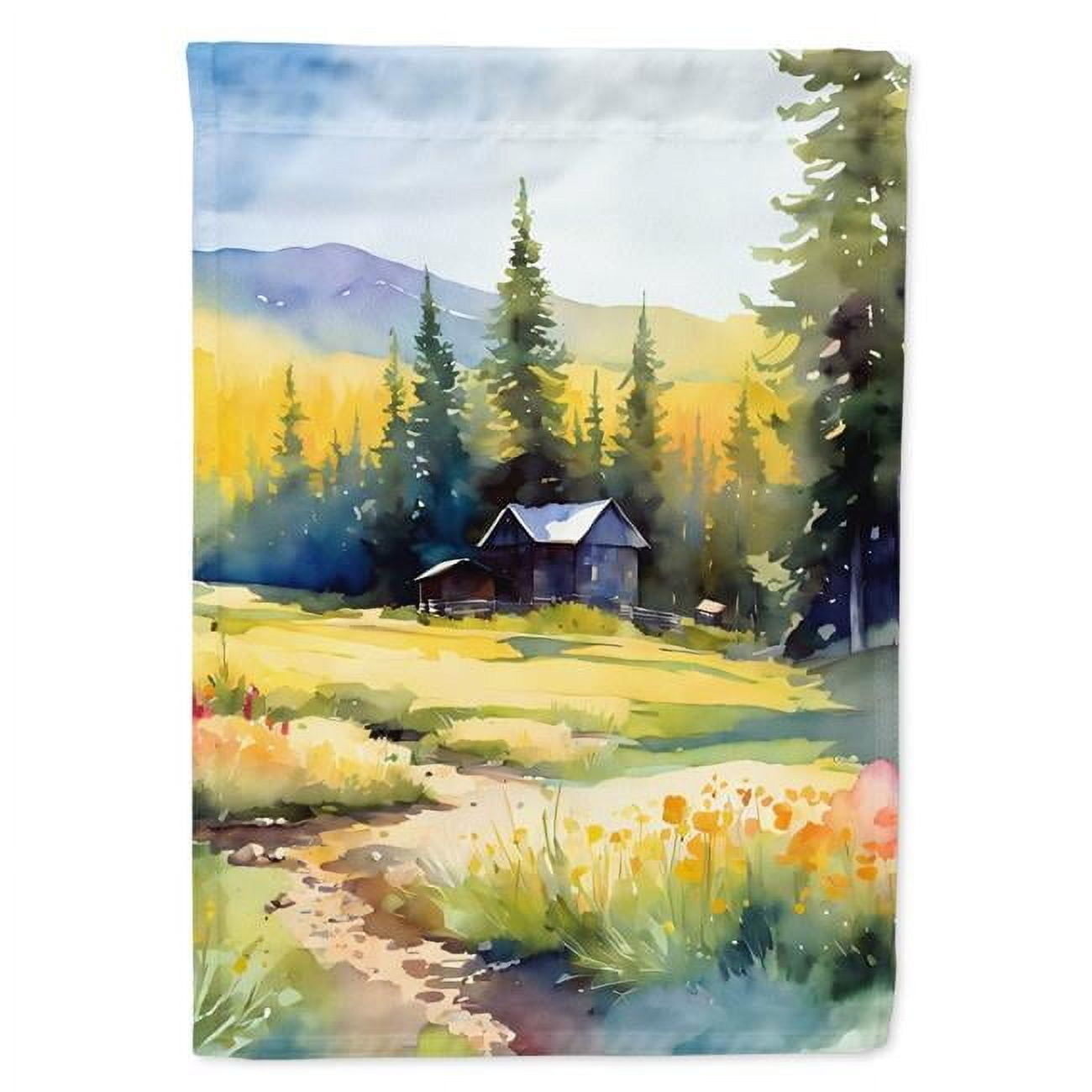 Montana Bitterroot in Watercolor Garden Flag 11.25 in x 15.5 in ...