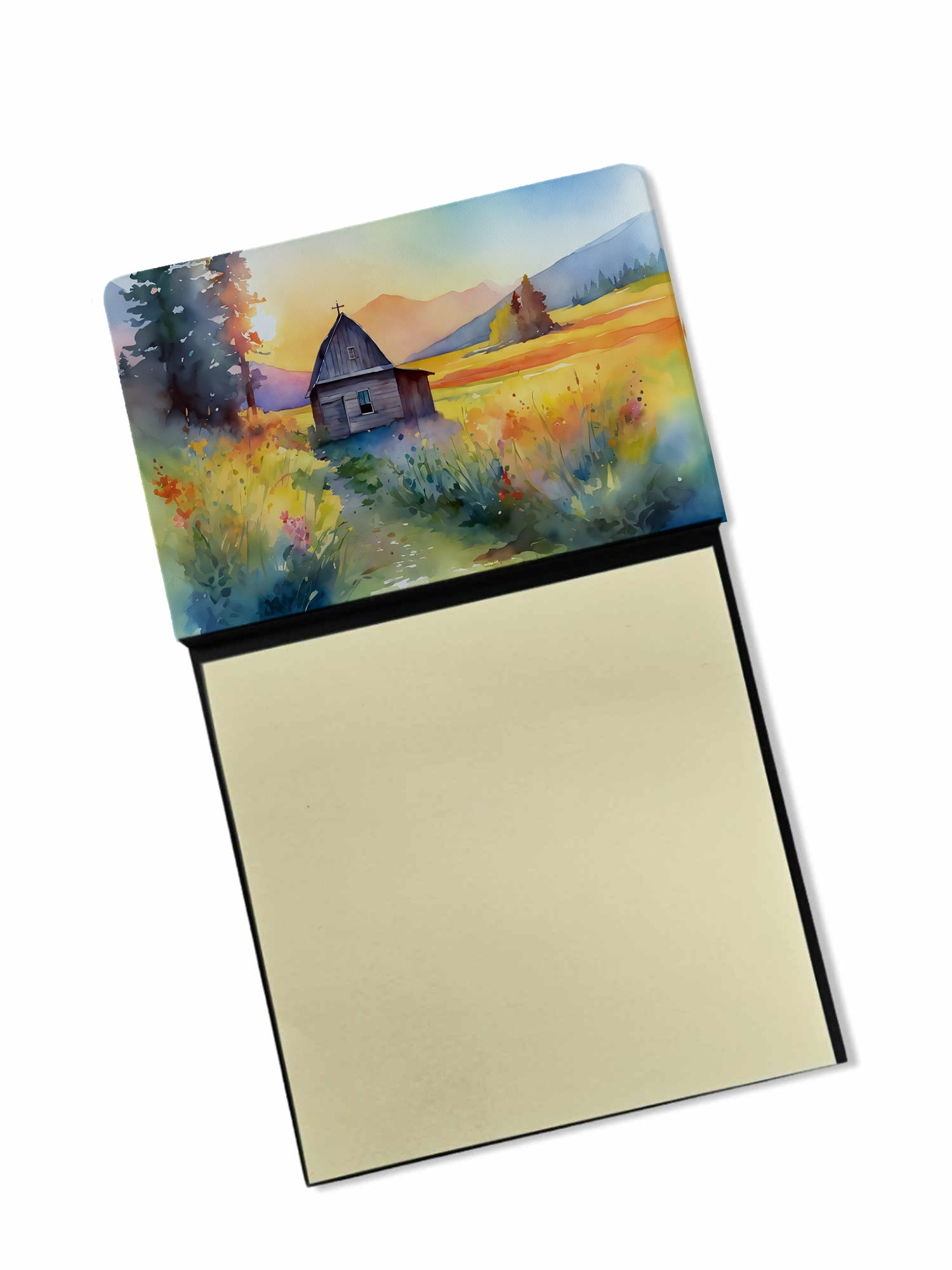Montana Bitterroot in Watercolor Sticky Note Holder 3.25 in x 5.25 in ...
