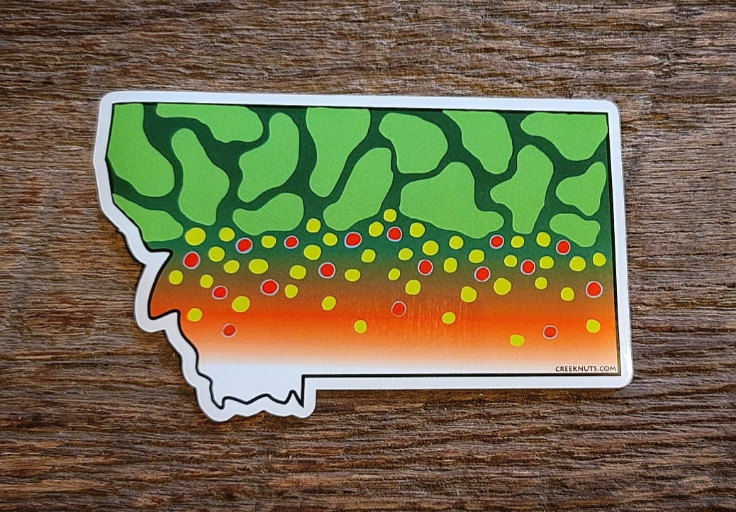 Montana Brook Trout Skin Sticker Decal - Walmart.com