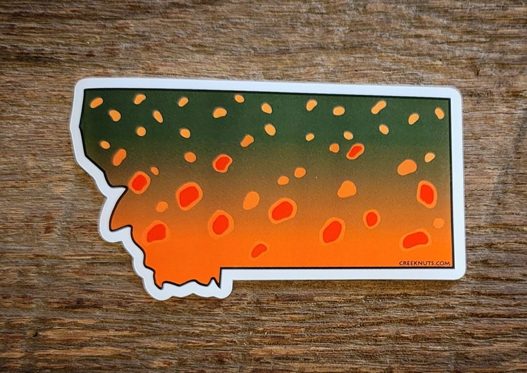 Montana Bull Trout Skin Sticker Decal - Walmart.com