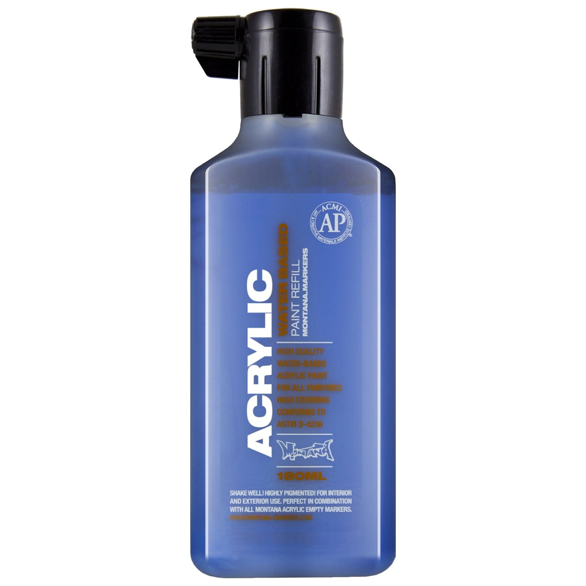 Montana Cans Acrylic Marker Ink Refills, 180ml Bottle, Shock Blue ...